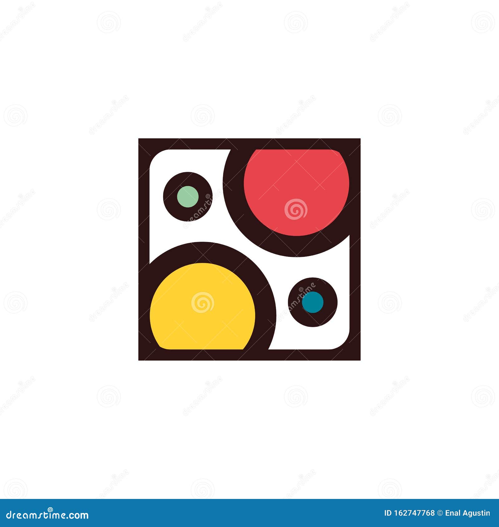 Square Logo Design Vector Template Stock Vector - Illustration of logo ...