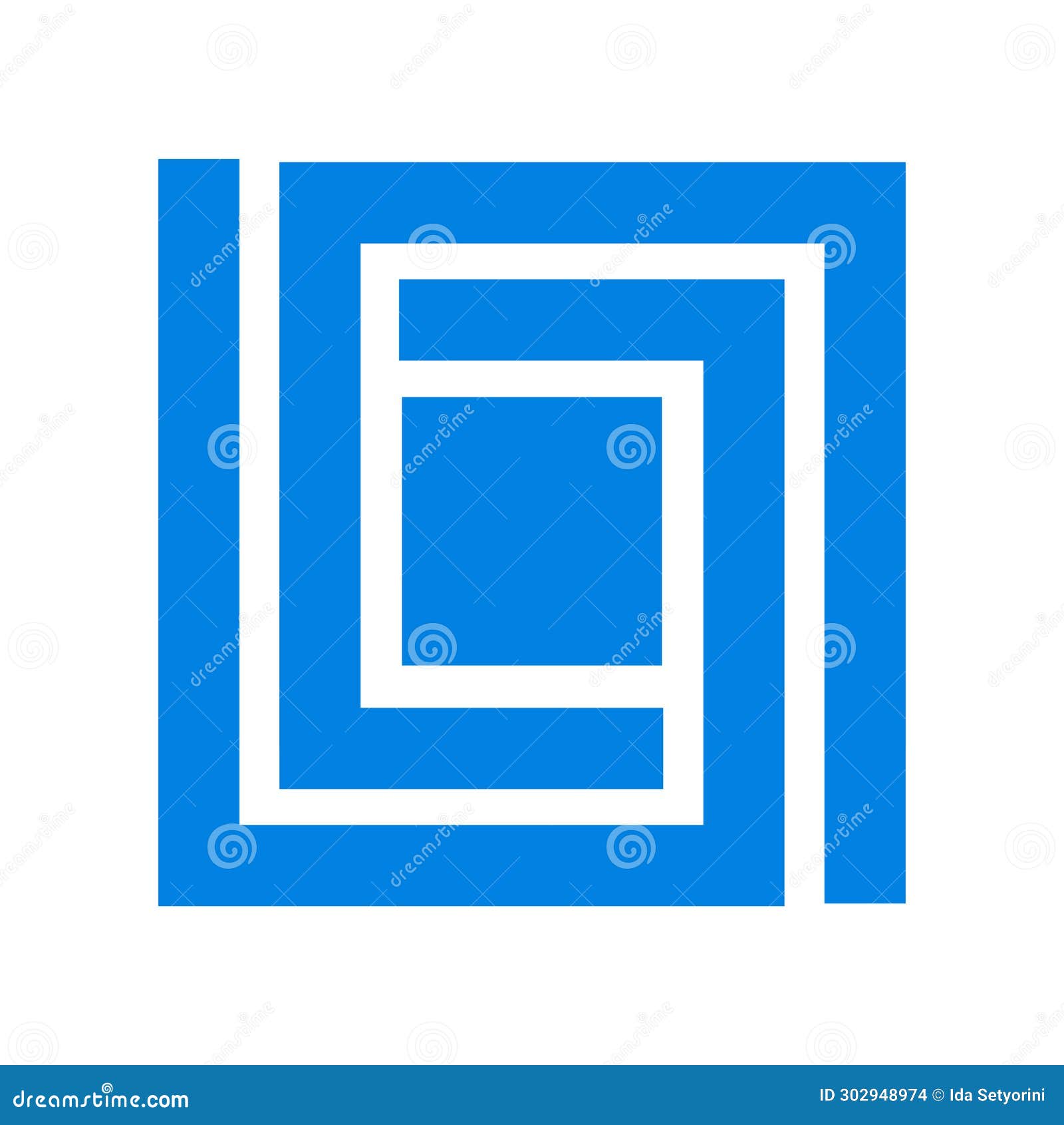 Square logo icon vector stock illustration. Illustration of circle ...