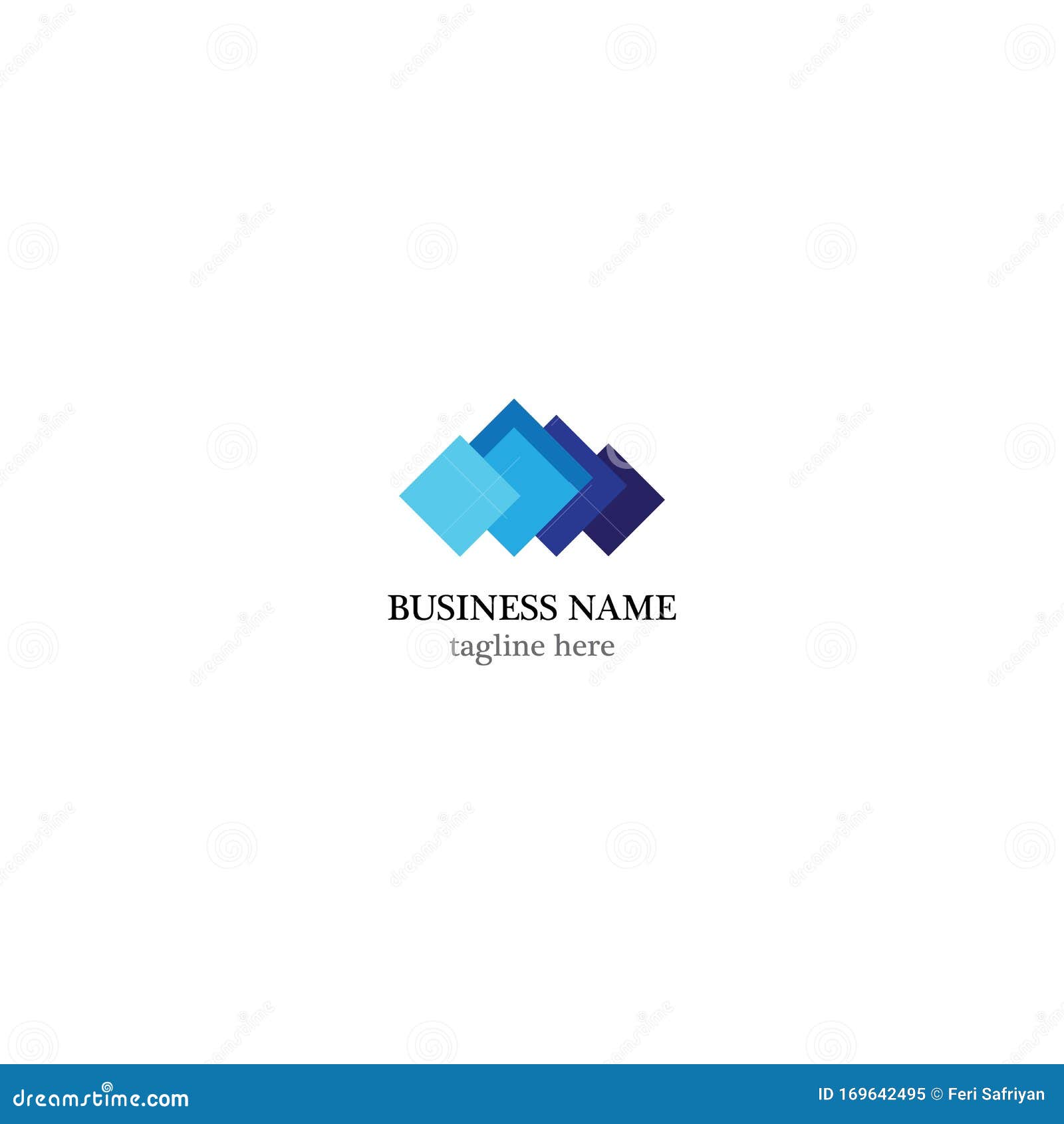 Square logo template stock vector. Illustration of square - 169642495