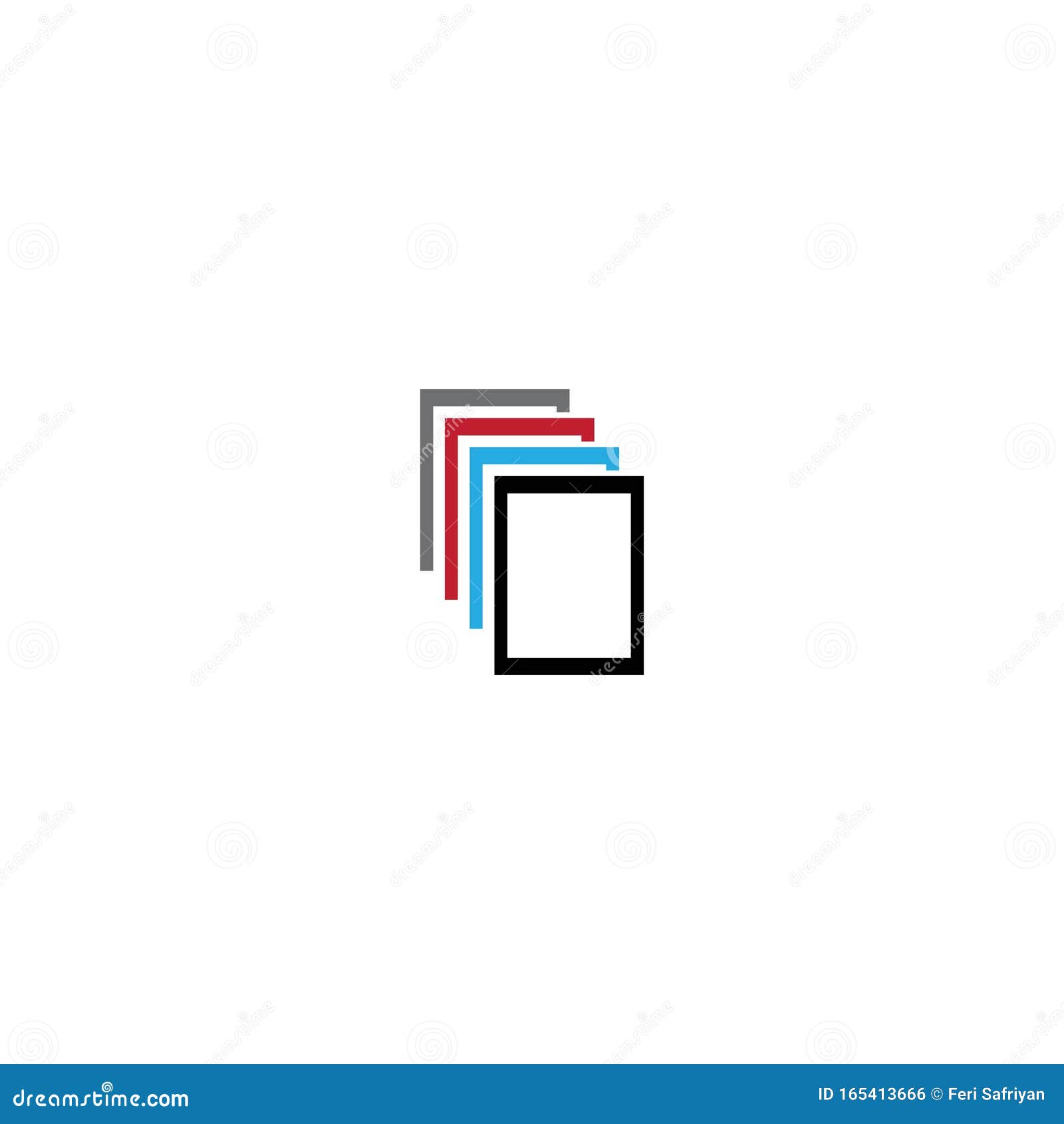 Square Logo Template Vector Stock Vector - Illustration of blank, shape ...