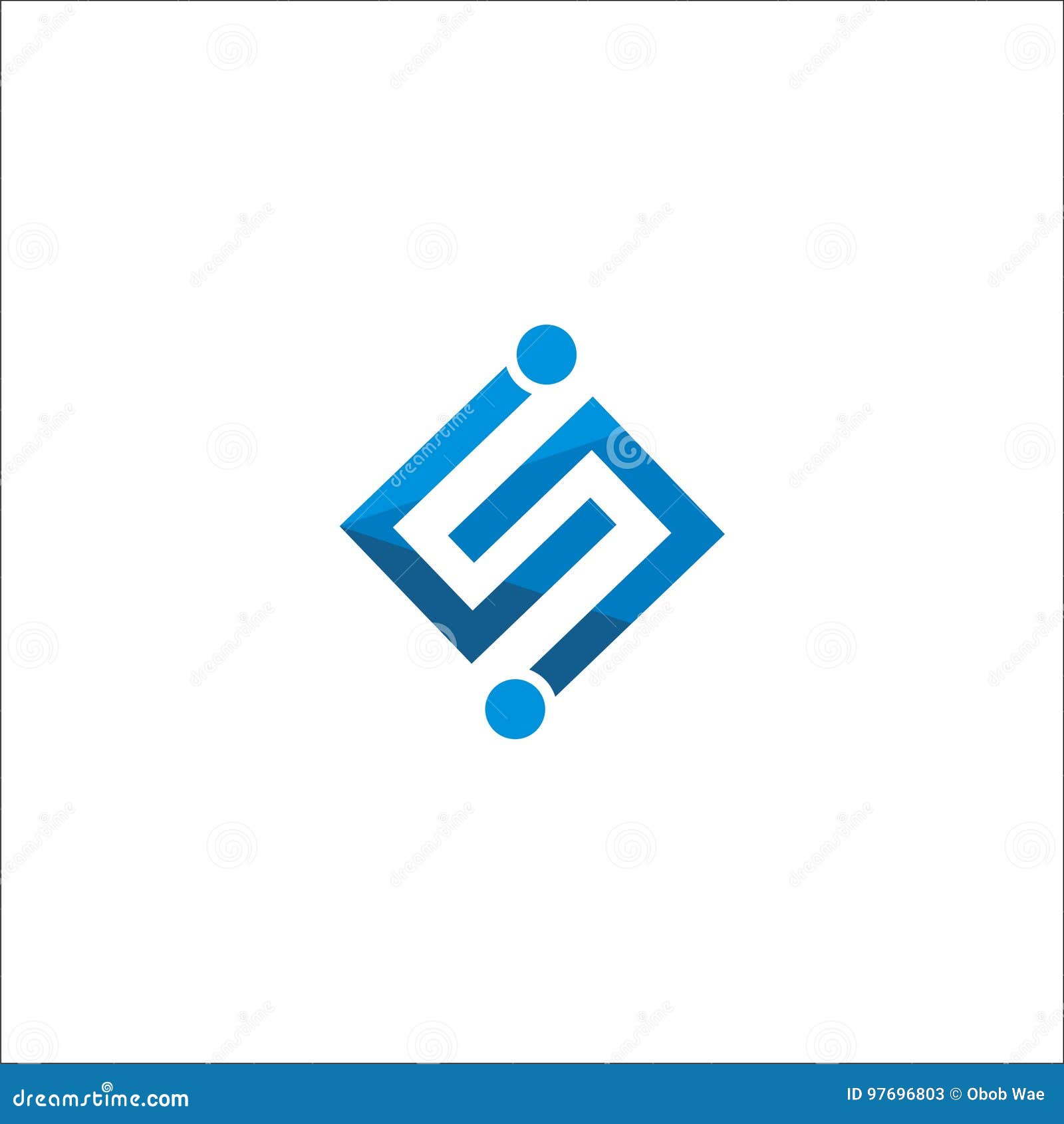 Square Logo stock vector. Illustration of logo, symbol - 97696803