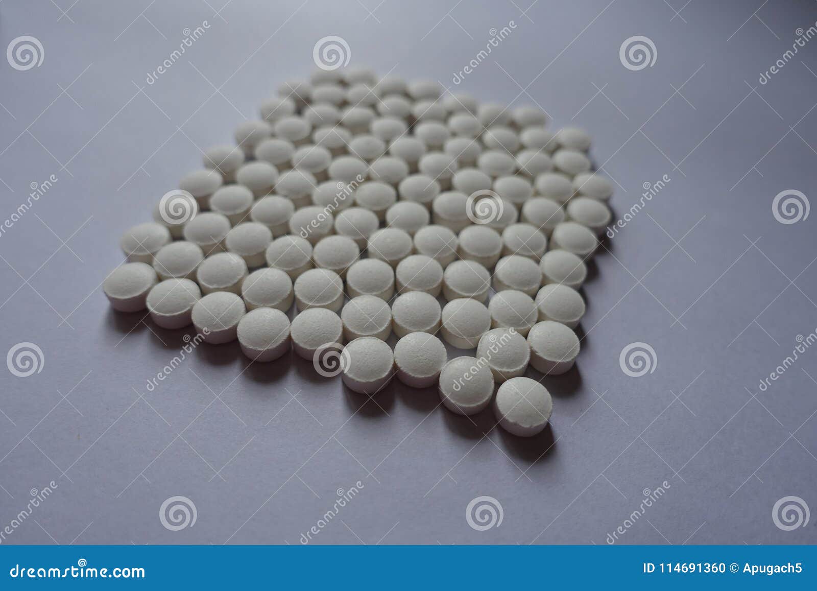 Square Made of Small White Tablets of Vitamin K Stock Photo - Image of ...
