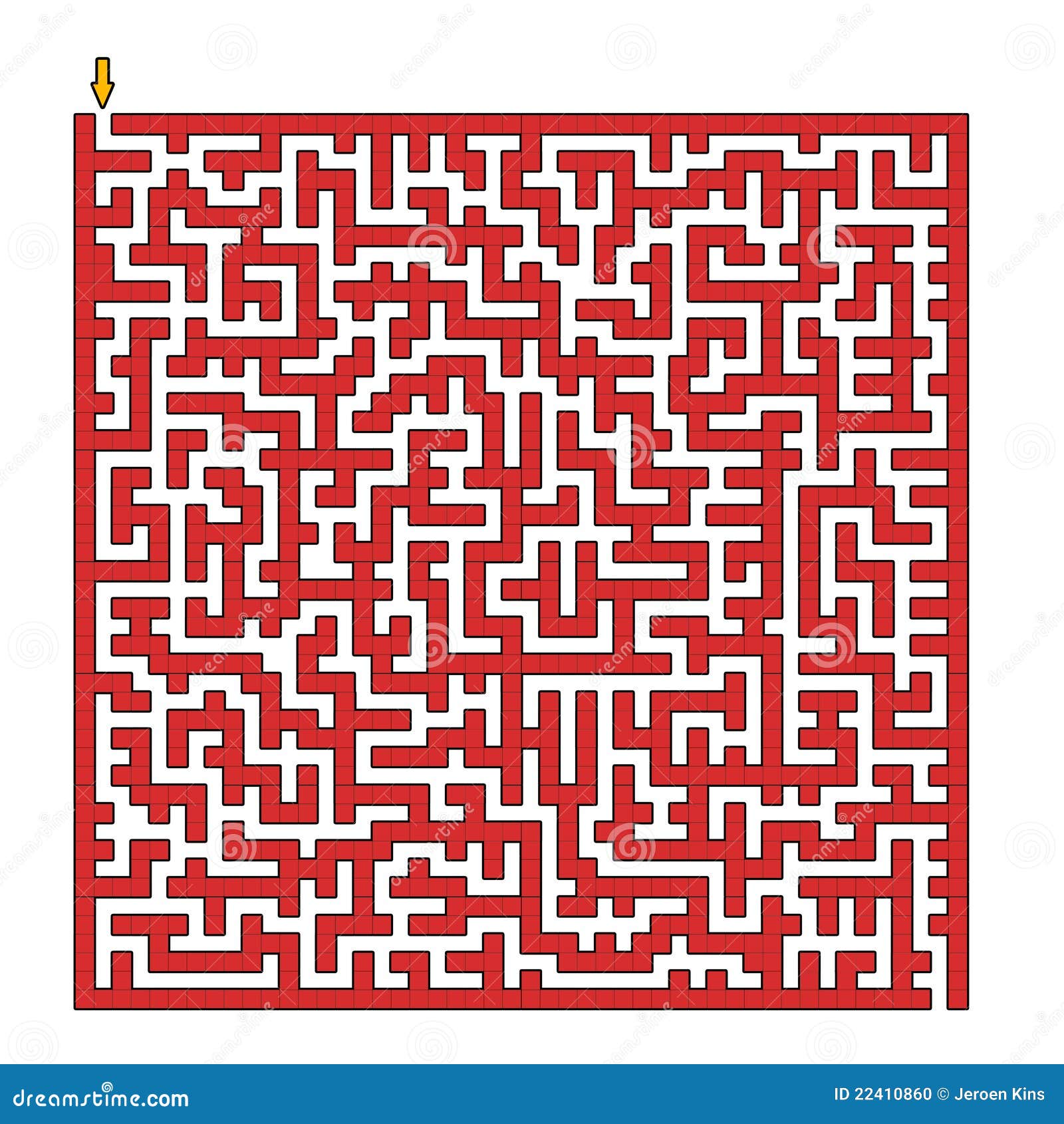 Square Maze. Game For Kids. Quadrate Labyrinth. Education Worksheet ...