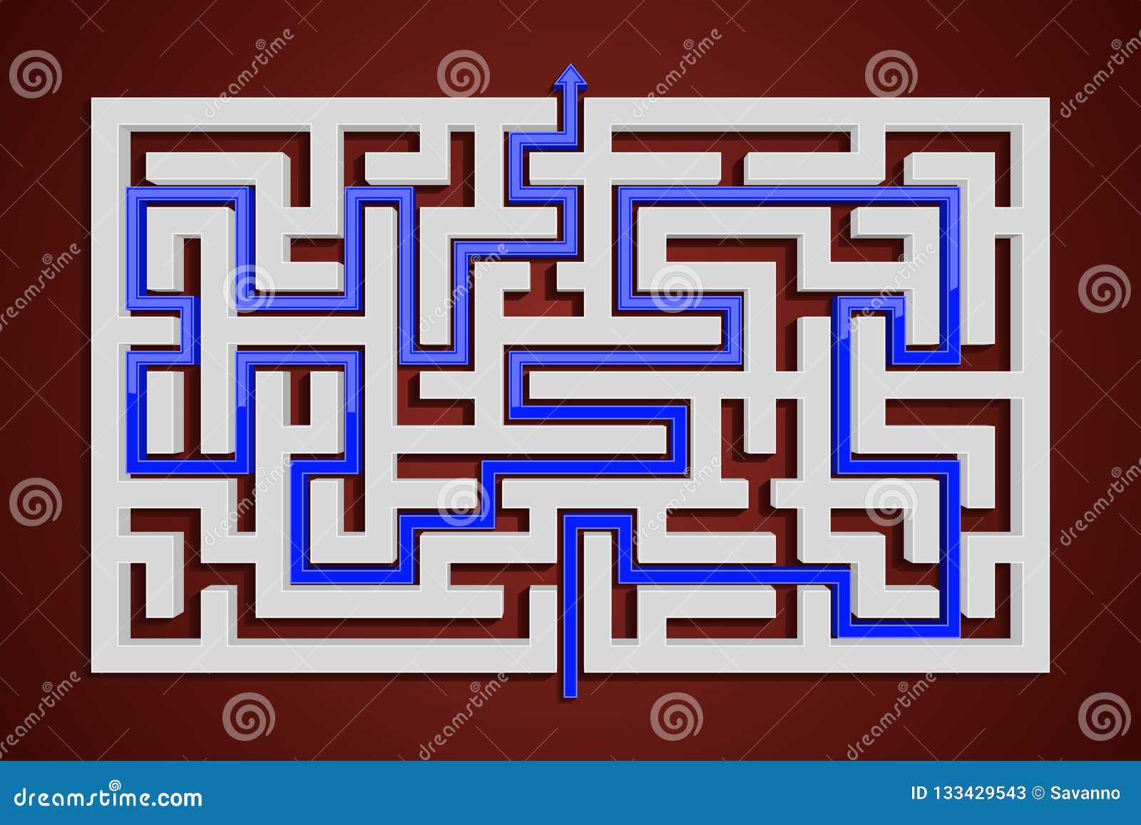 Maze Blue And Business Leaders Ideas, Traps And Backgrounds Royalty ...