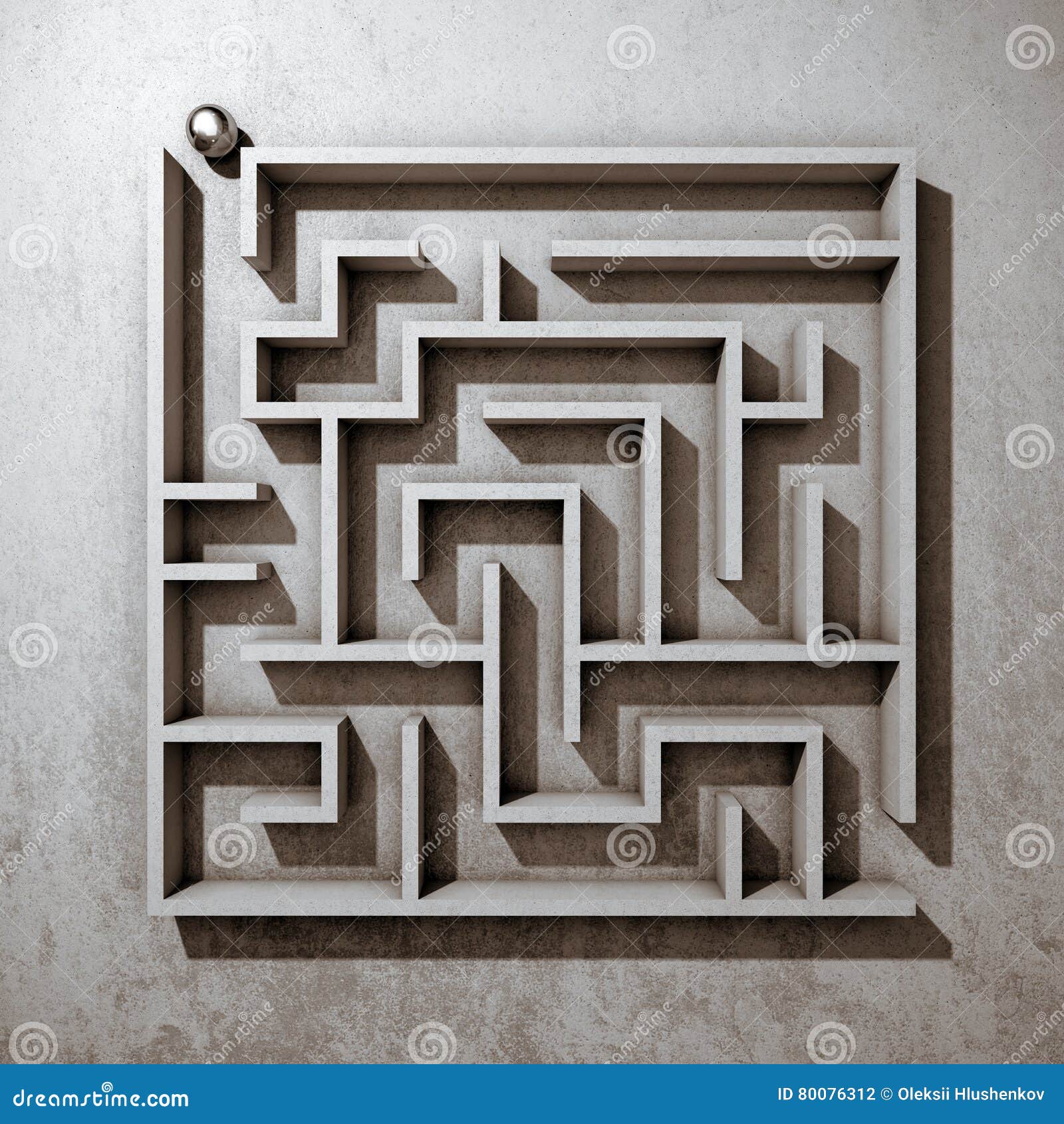 Square maze stock illustration. Illustration of concept - 80076312