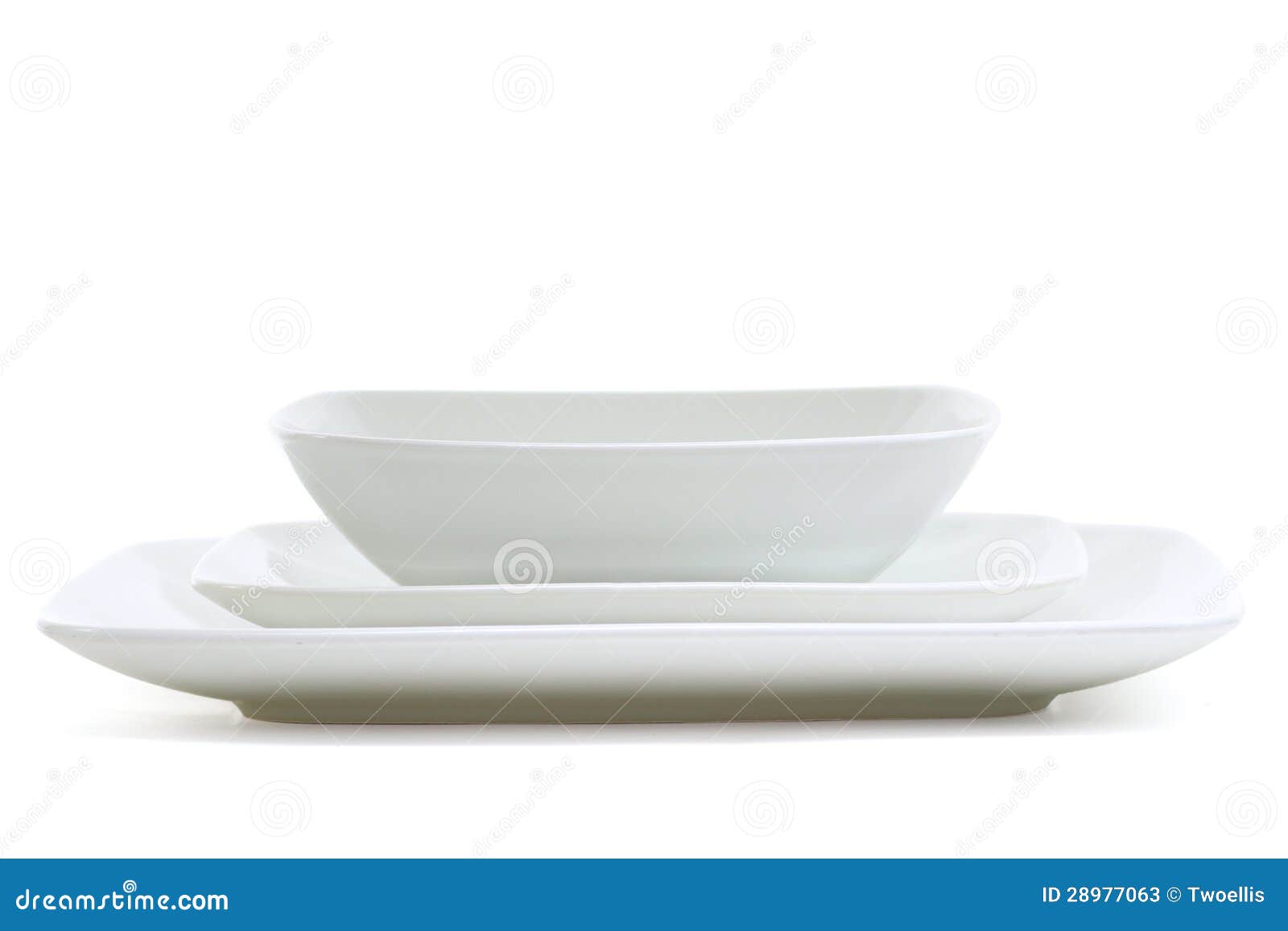 Square Meal stock image. Image of objects, plates, white - 28977063