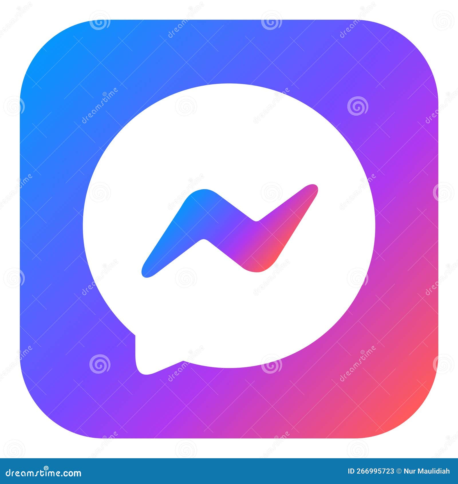 Square Messenger Logo Isolated on White Background Editorial Stock ...