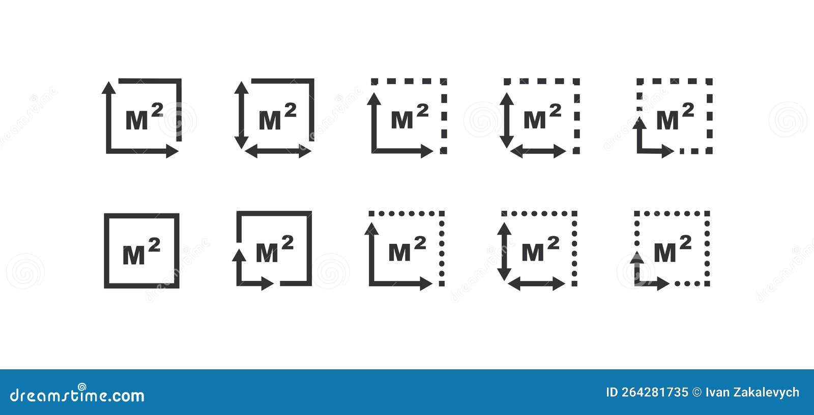Square Meter Icon. M2 Illustration Symbol Stock Vector - Illustration ...