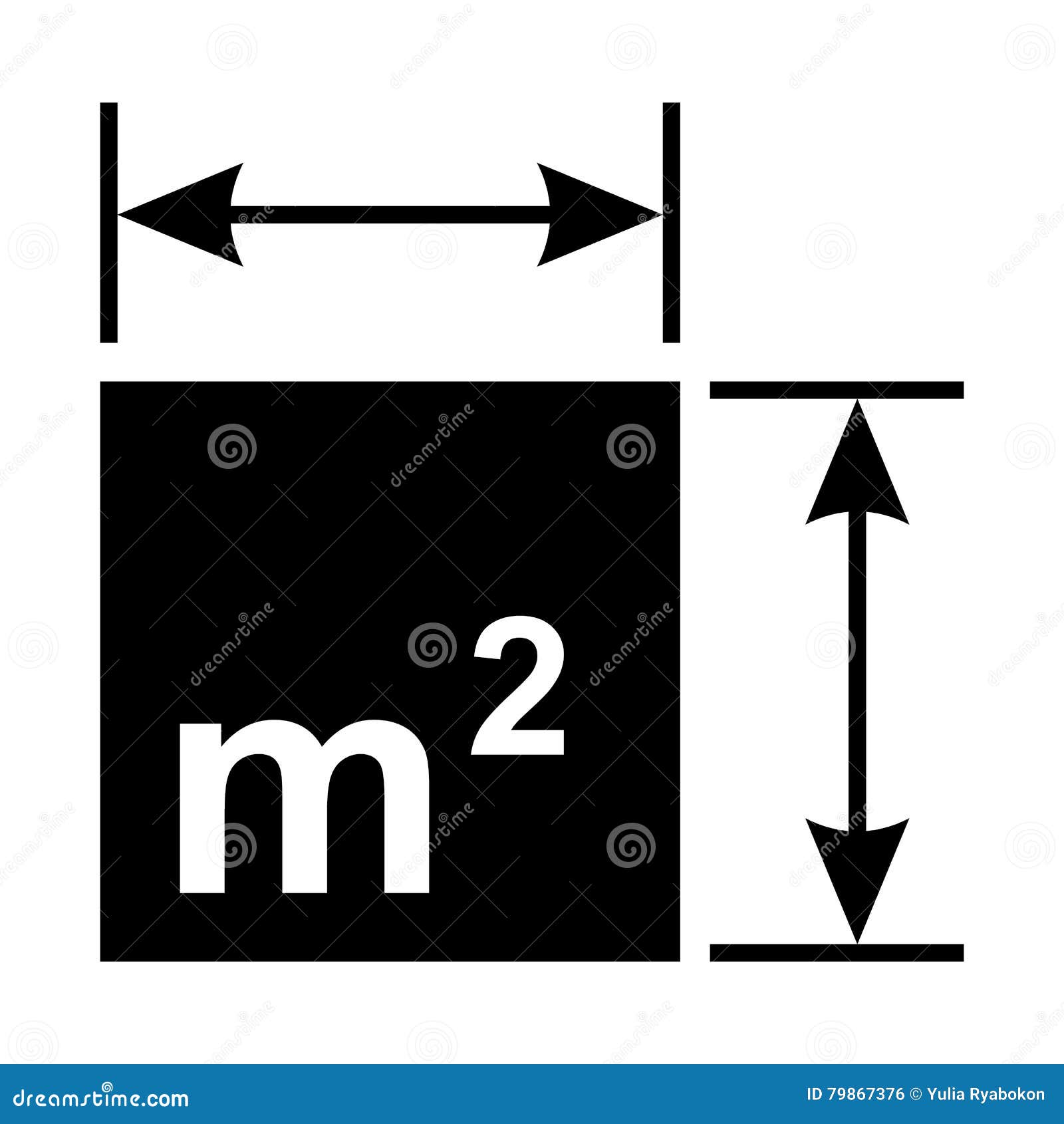 Square Meter Icon. M2 Sign. Flat Area In Square Metres . Measuring Land ...