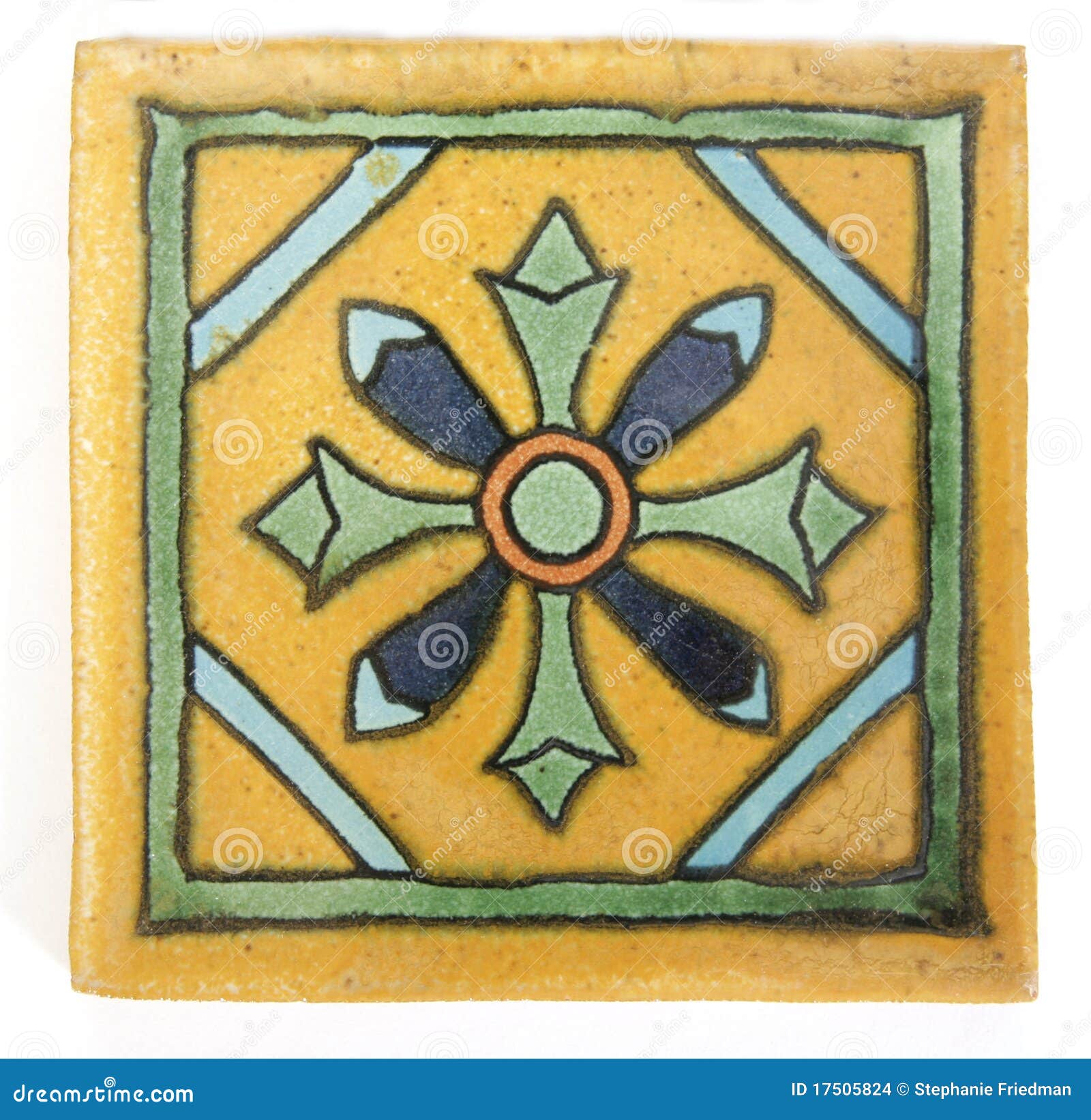 Square Mexican tile shape stock photo. Image of hard - 17505824