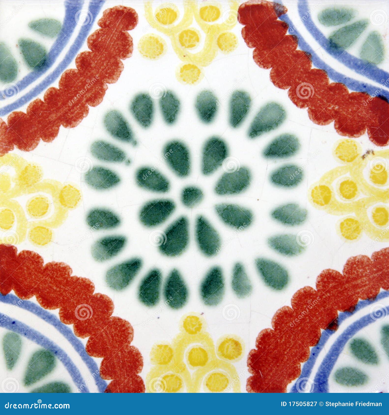Square Mexican tile shape stock image. Image of mosaics - 17505827