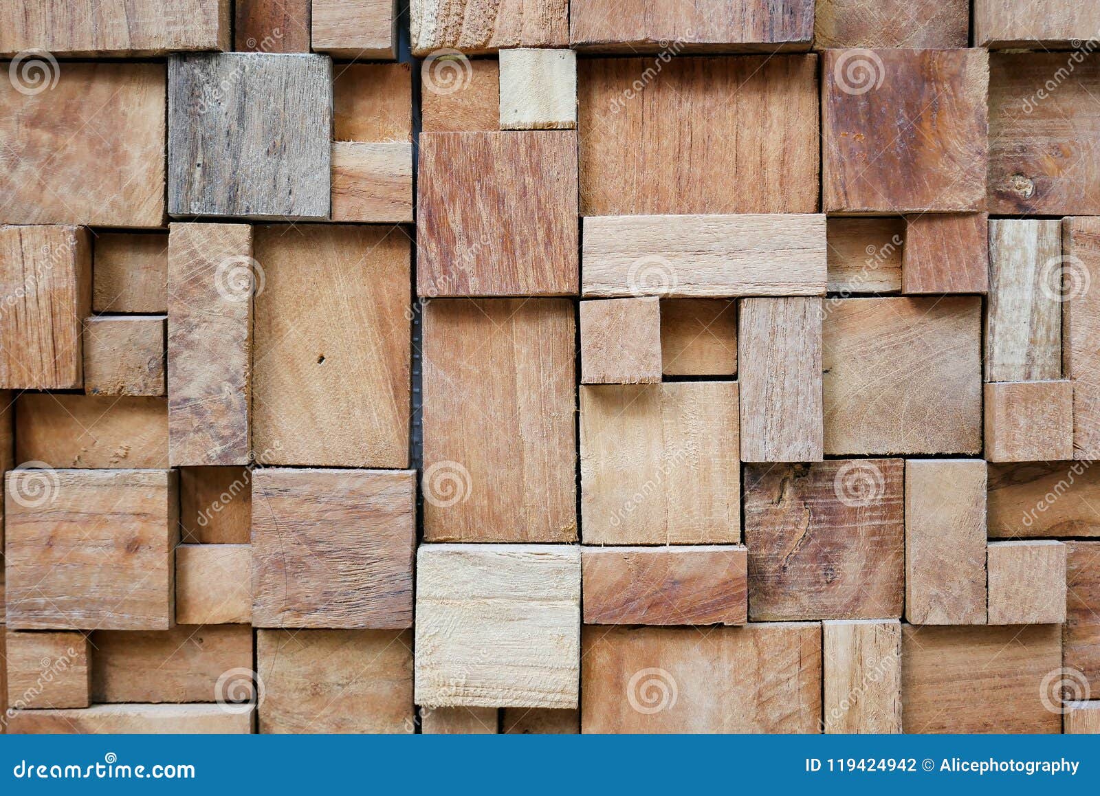 Square Modern Decorated Wood Background Stock Photo - Image of close ...