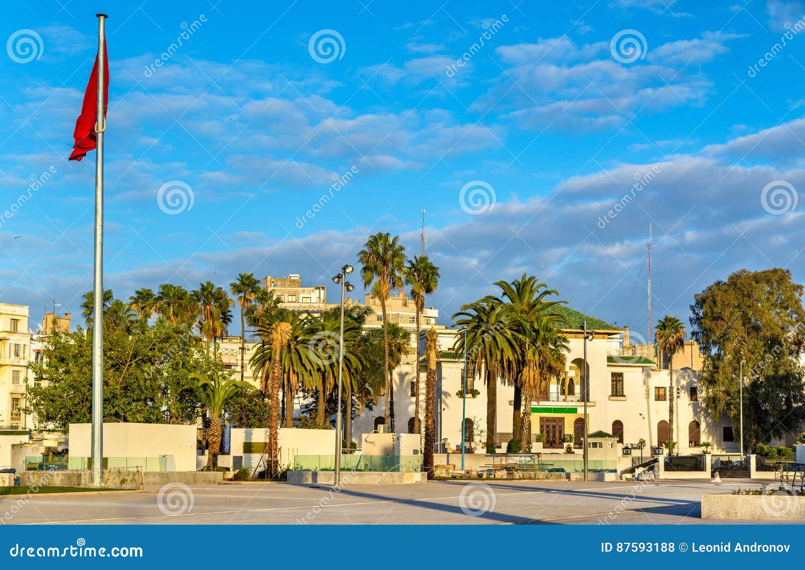 Square of Mohammed V in Casablanca, Morocco Stock Photo - Image of ...