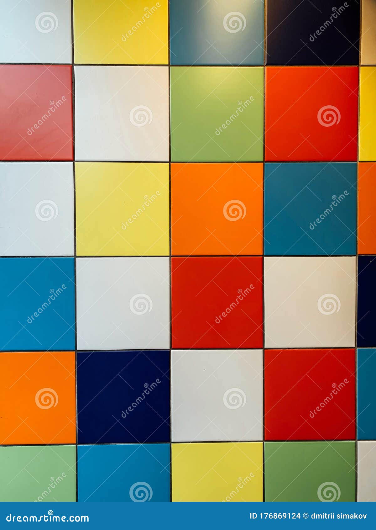 Square Multi-colored Tile Texture Background Wall Structure Stock Photo ...