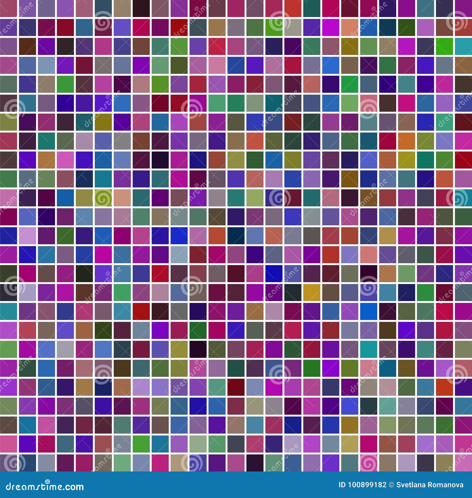 Square Multicolored Multiplication. Table Poster For Printing ...