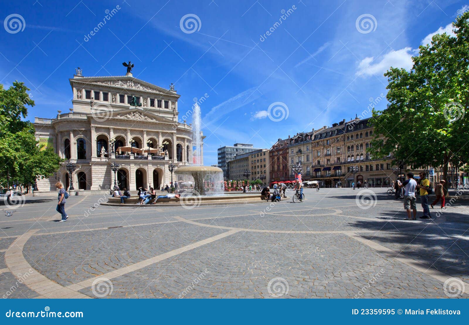 Square Near Old Opera (Alte Oper) in Frankfurt Editorial Image - Image ...