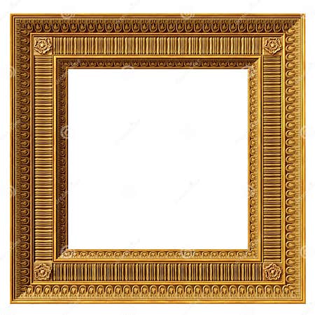 Square neoclassical frame stock illustration. Illustration of leaf ...