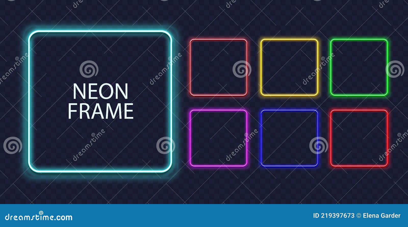 Square Neon Glitch Pattern. Night Club Mystic Beam. Magic Bright Mesh ...