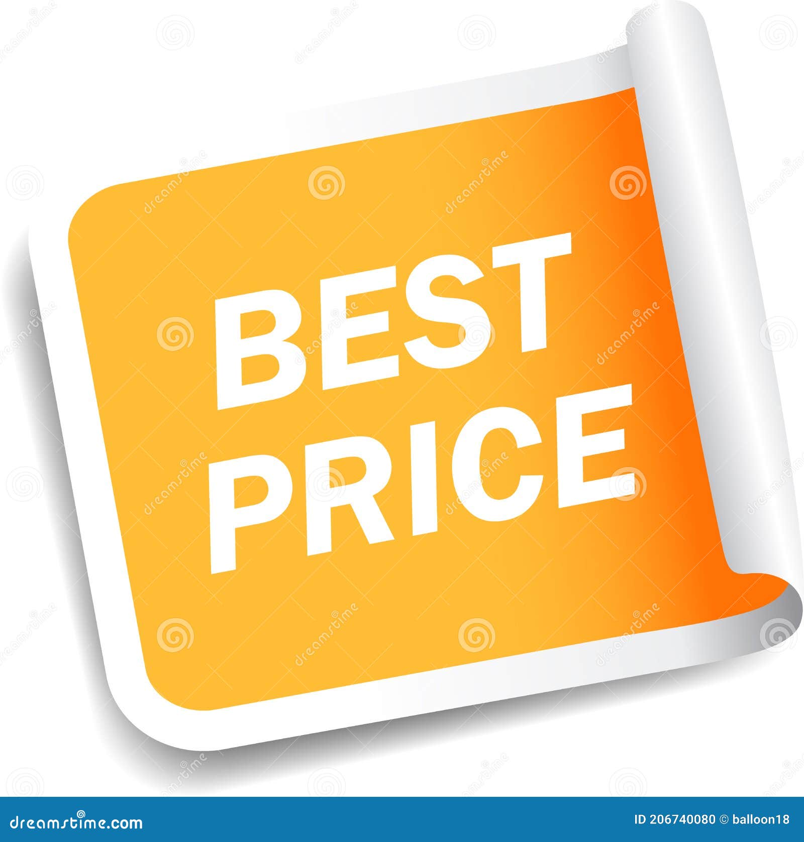 Best price sticker stock vector. Illustration of background - 206740080