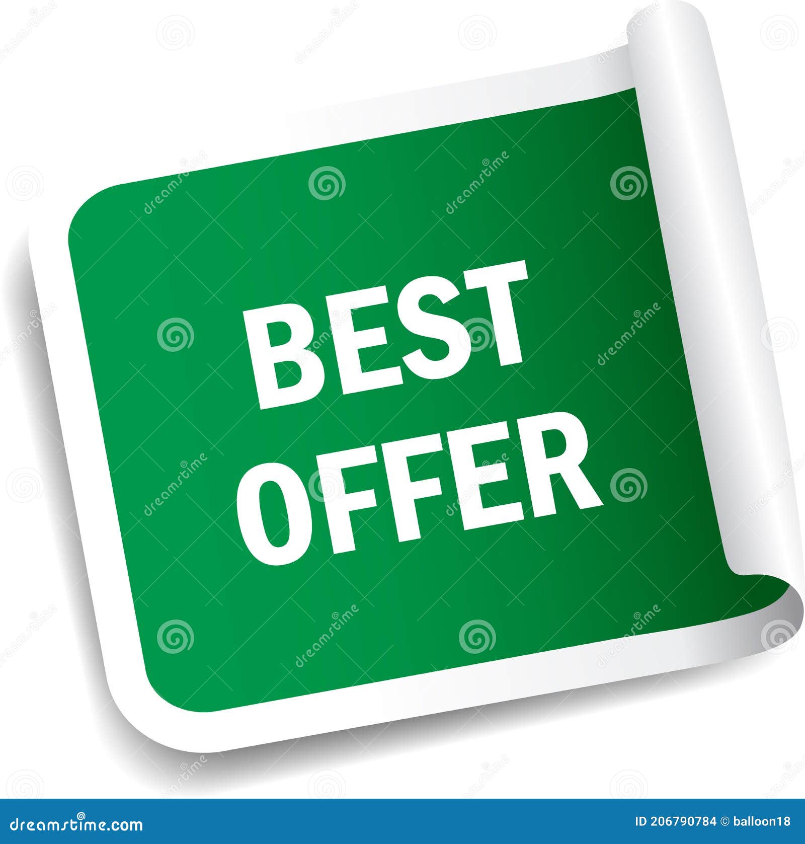 Best Offer vector sticker stock illustration. Illustration of isolated ...
