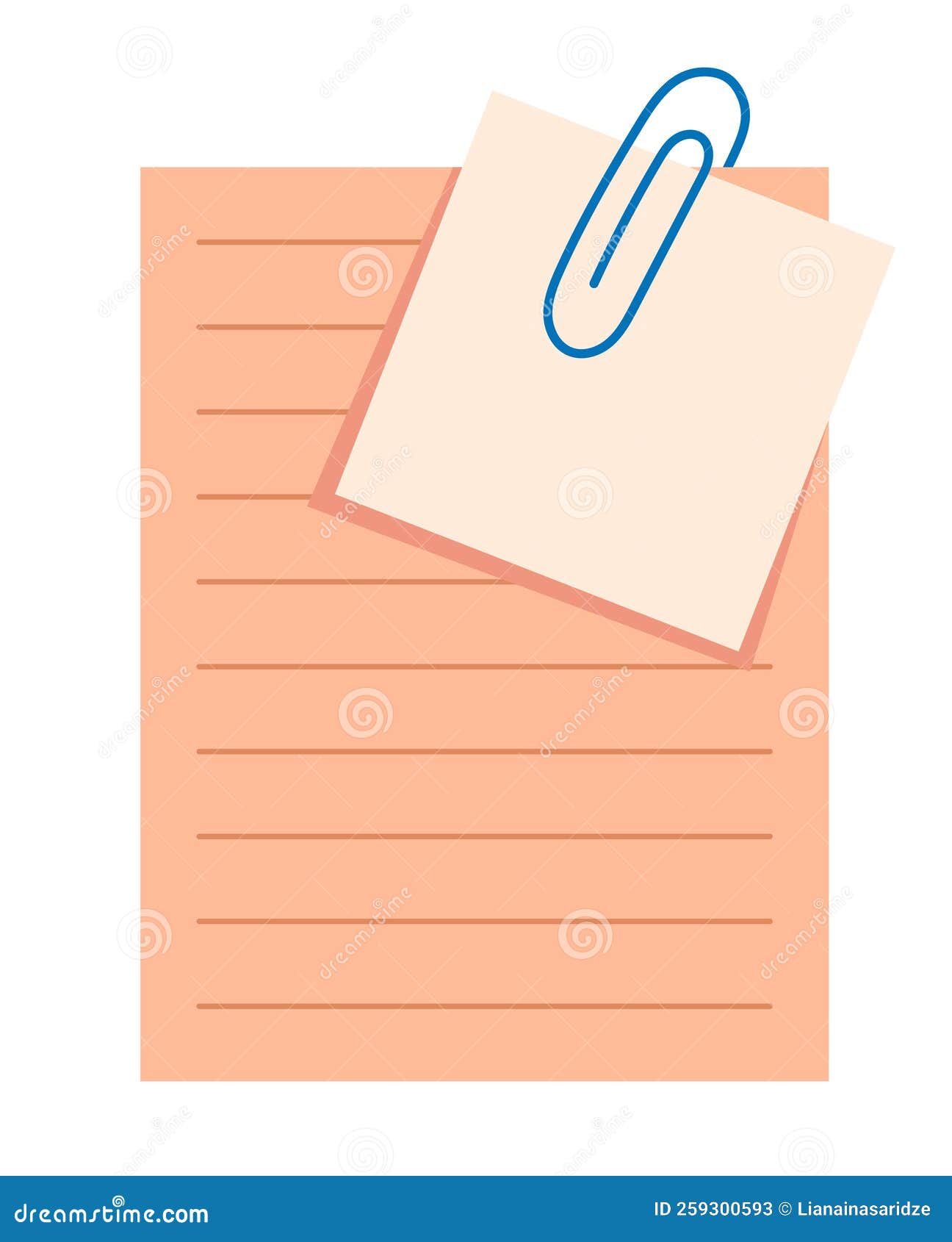 Square note icon stock vector. Illustration of note - 259300593