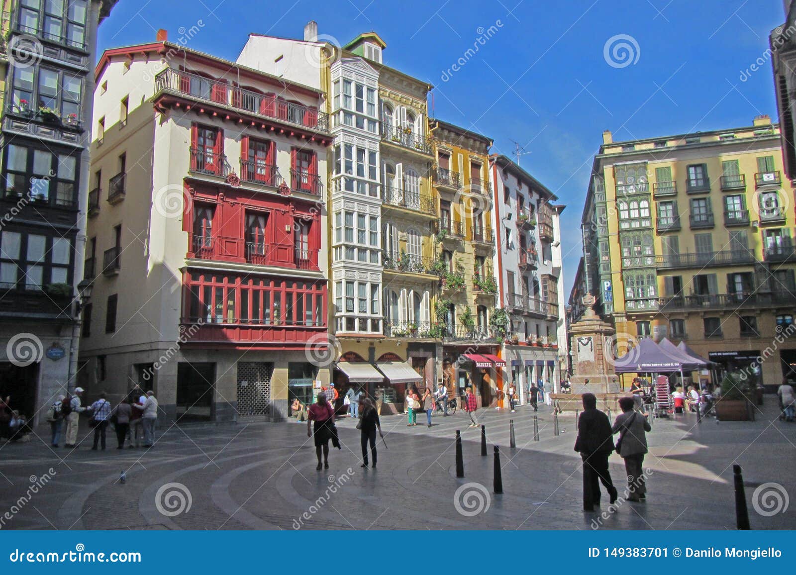 Bilbao old square editorial photo. Image of countries - 149383701