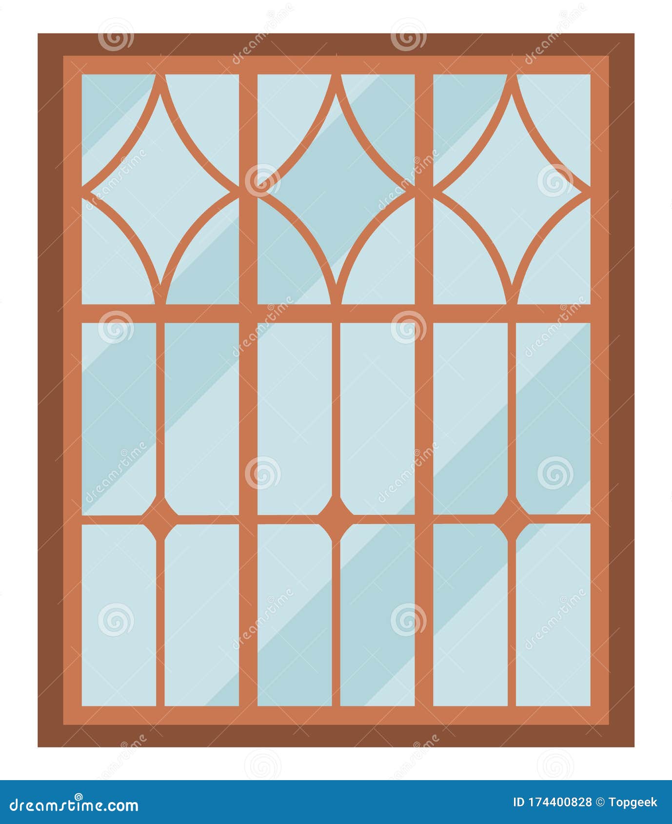 Window, Opening in Wall, Basic Element of House Stock Vector ...