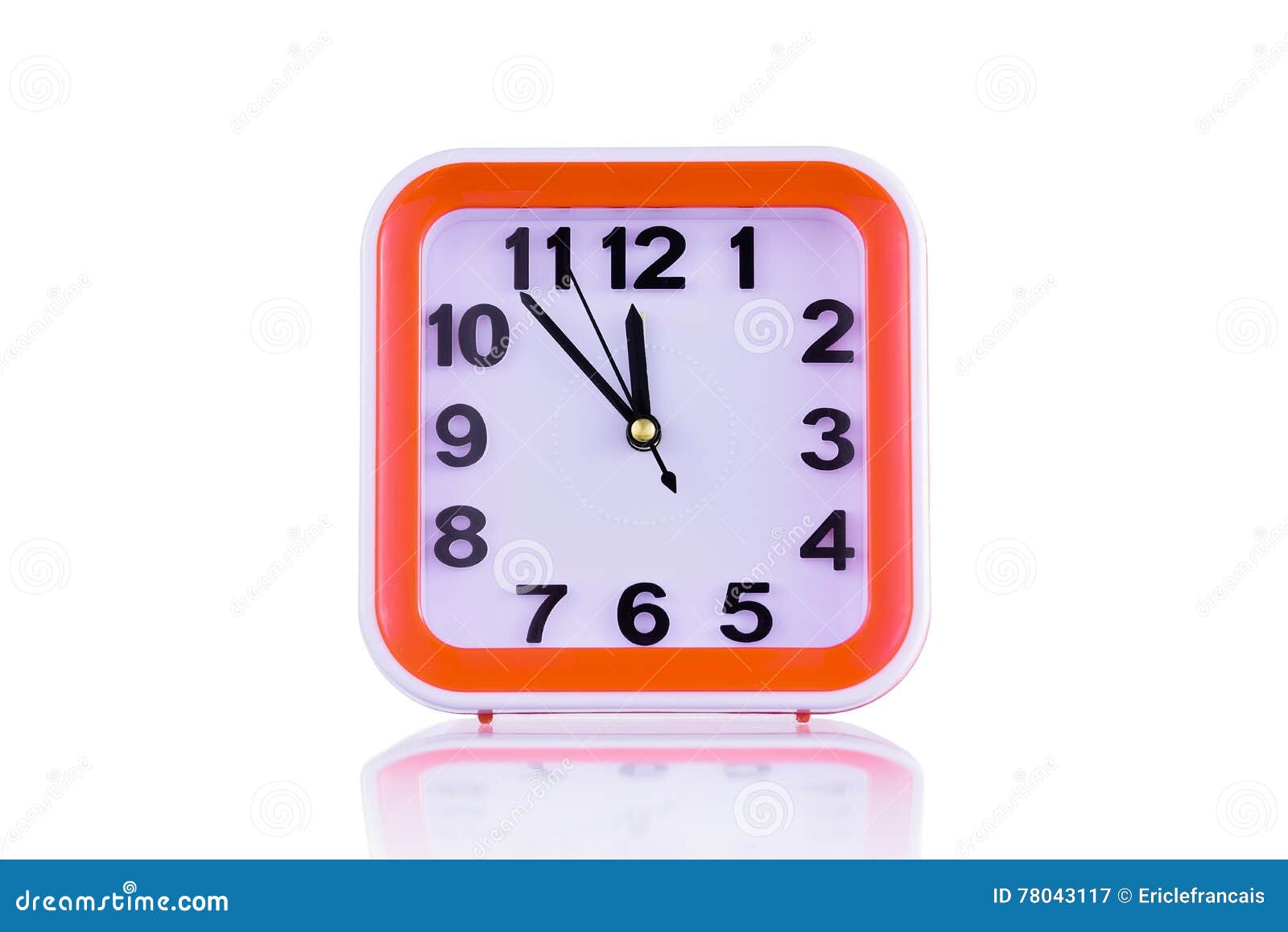 Orange Clock Showing Time Different Time Zones Web Banner Stock Image ...