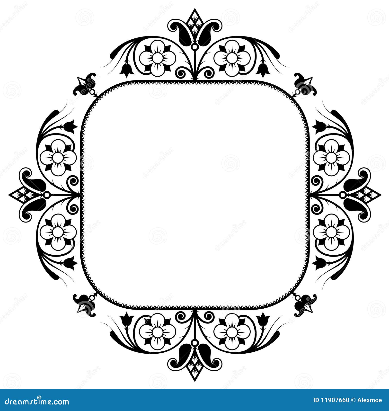 Square ornament stock vector. Illustration of decorative - 11907660