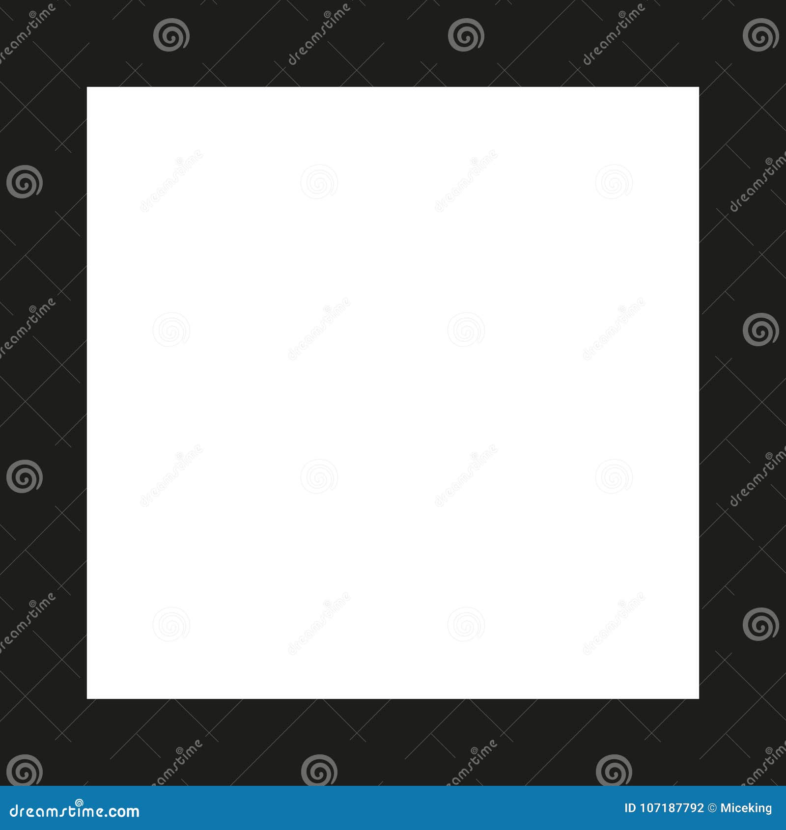 Square outline vector stock vector. Illustration of symbol - 107187792