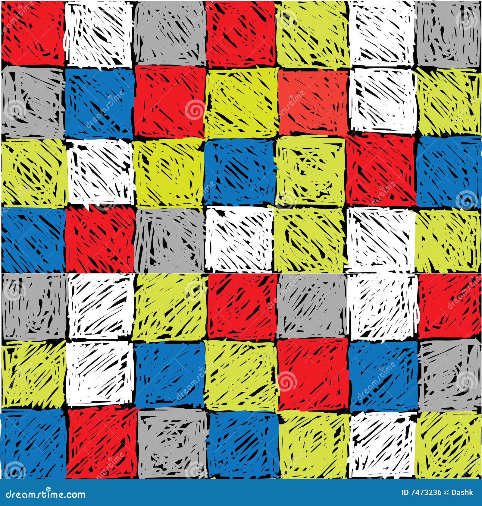 Square painted fill stock vector. Illustration of pattern - 7473236