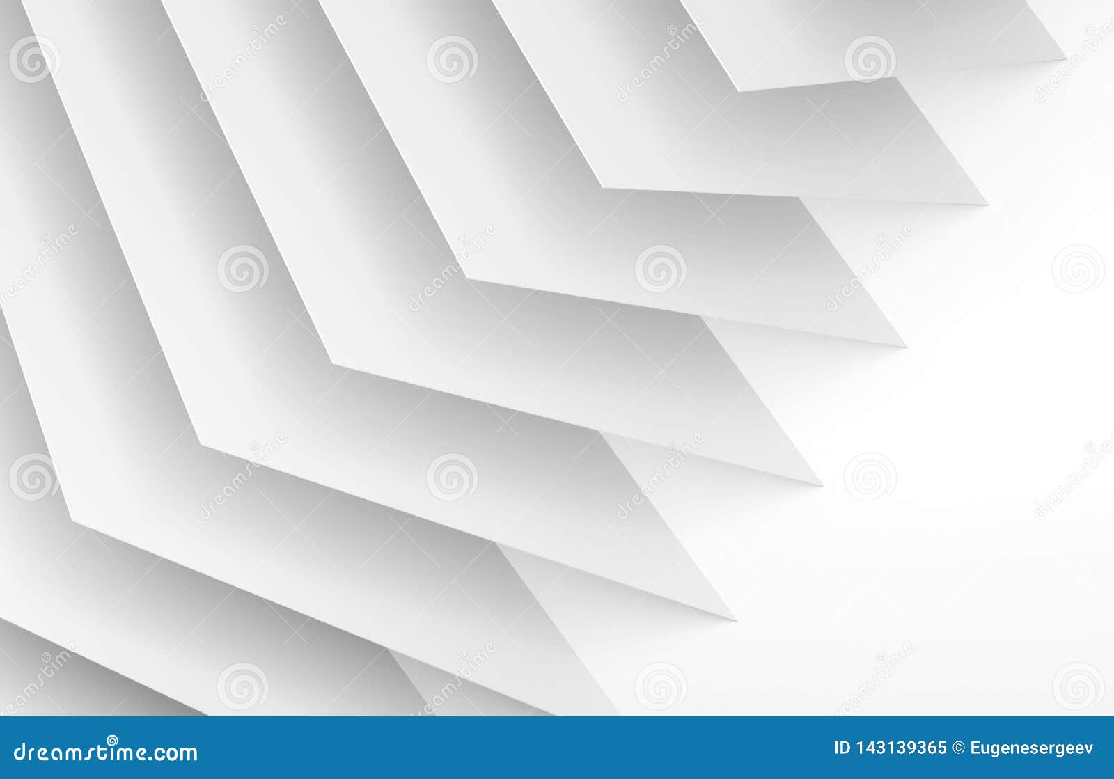 Square Paper Sheets. 3d Render Stock Illustration - Illustration of ...