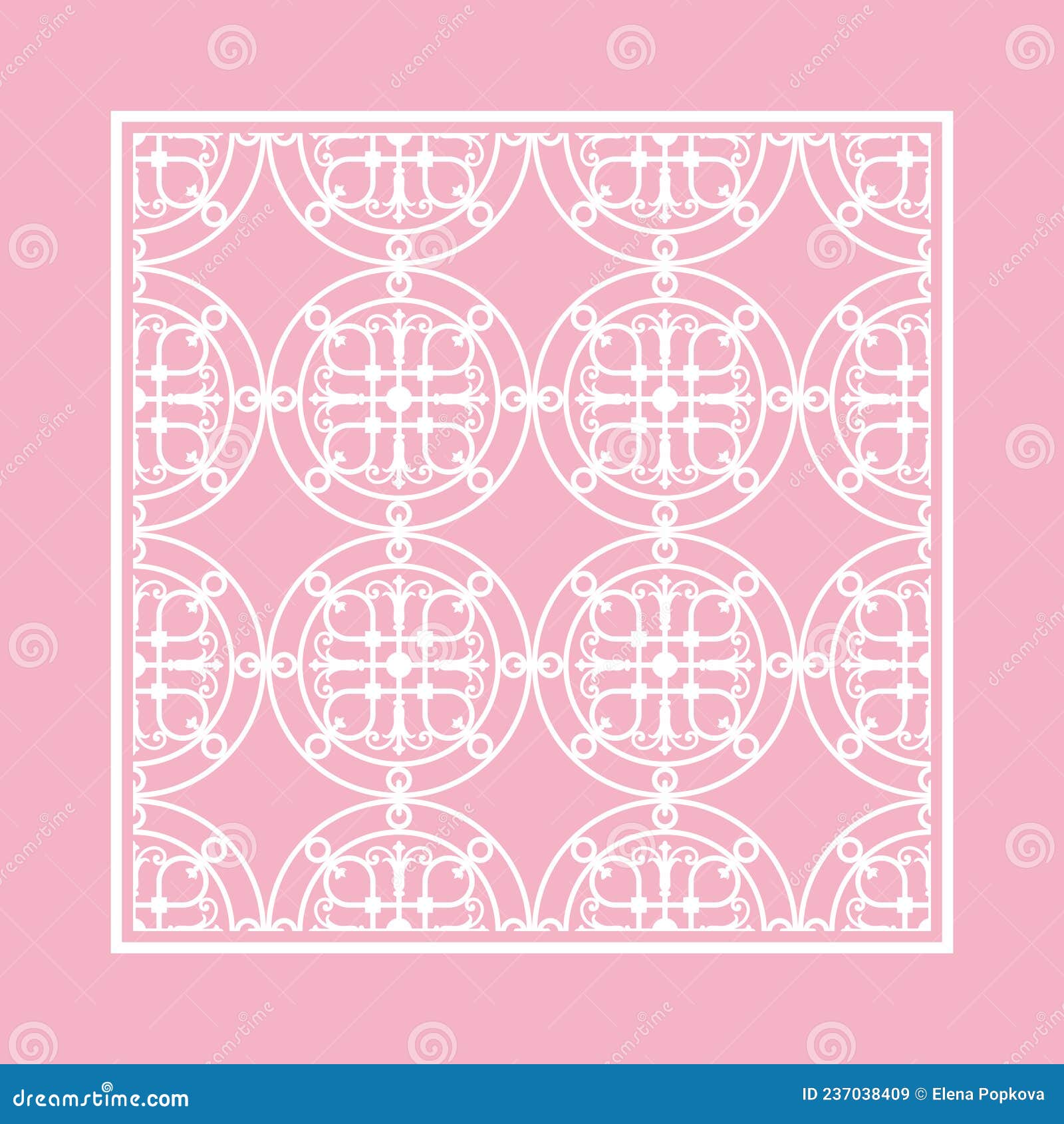 Tissue Box Template, Vector With Die Cut / Laser Cut Lines. White ...