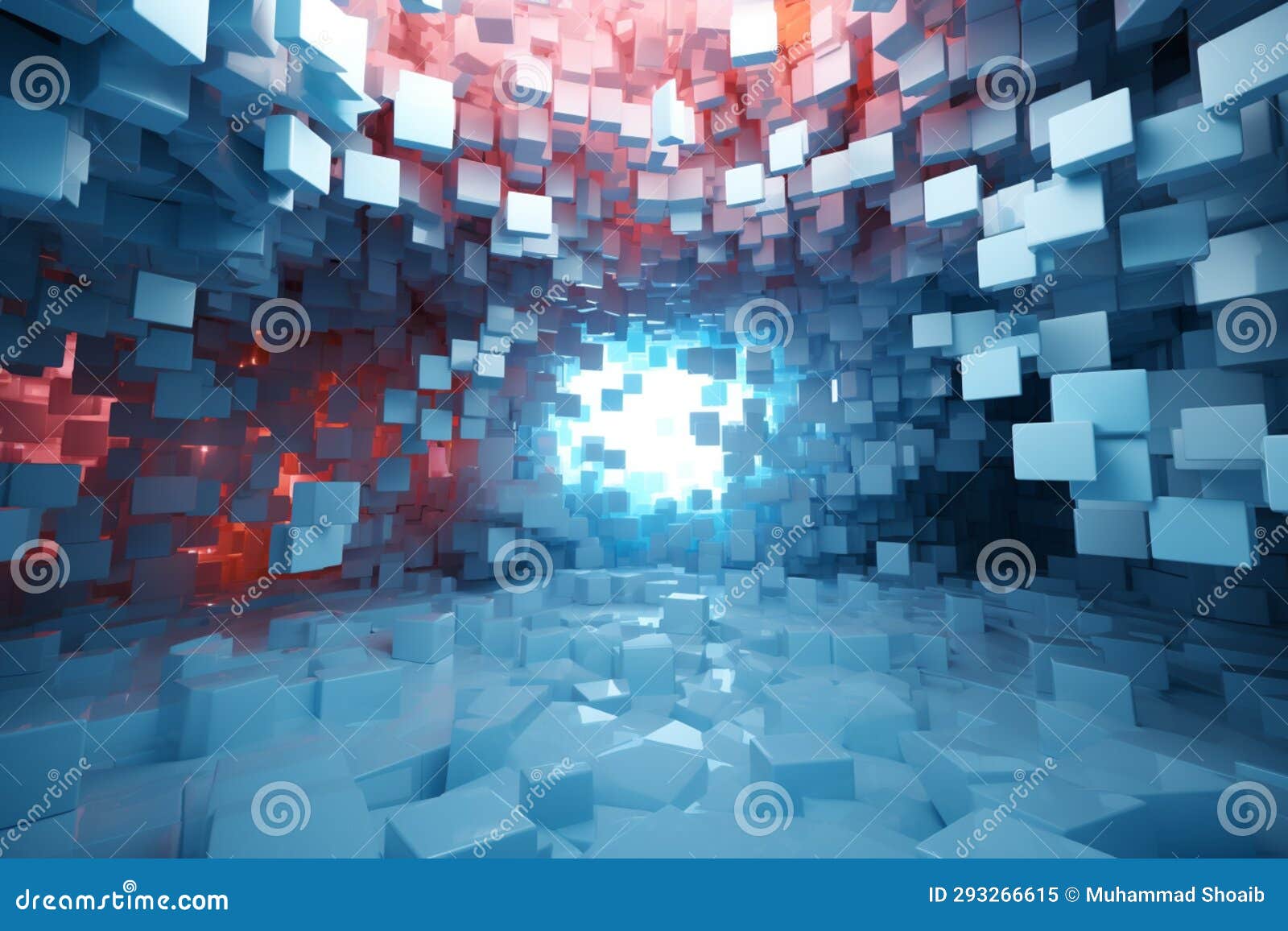 Square Papers Artistic Evolution through a Mesmerizing 3D Rendering ...