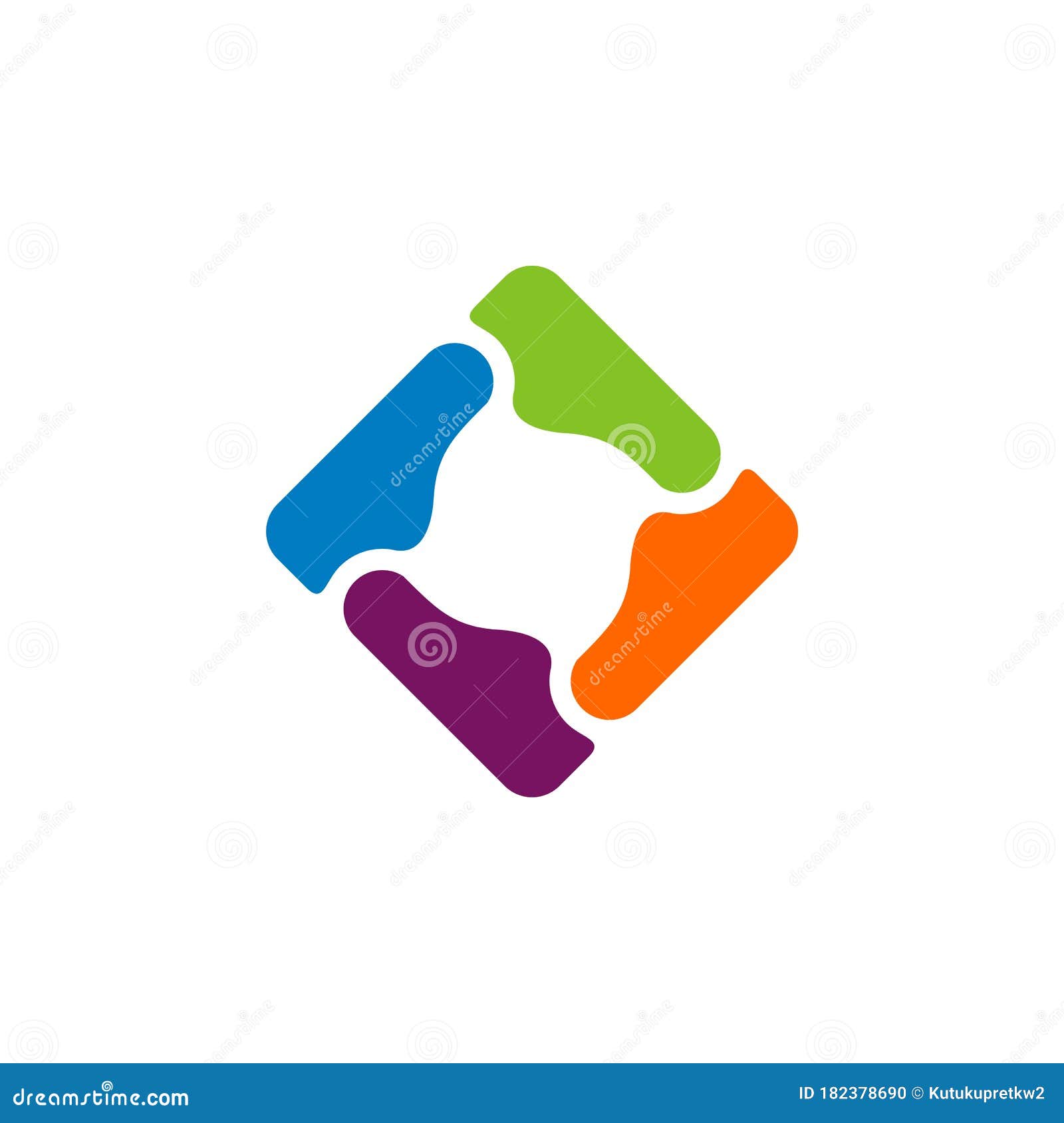 Square Partnership Logo Template Illustration Design. Vector EPS 10 ...