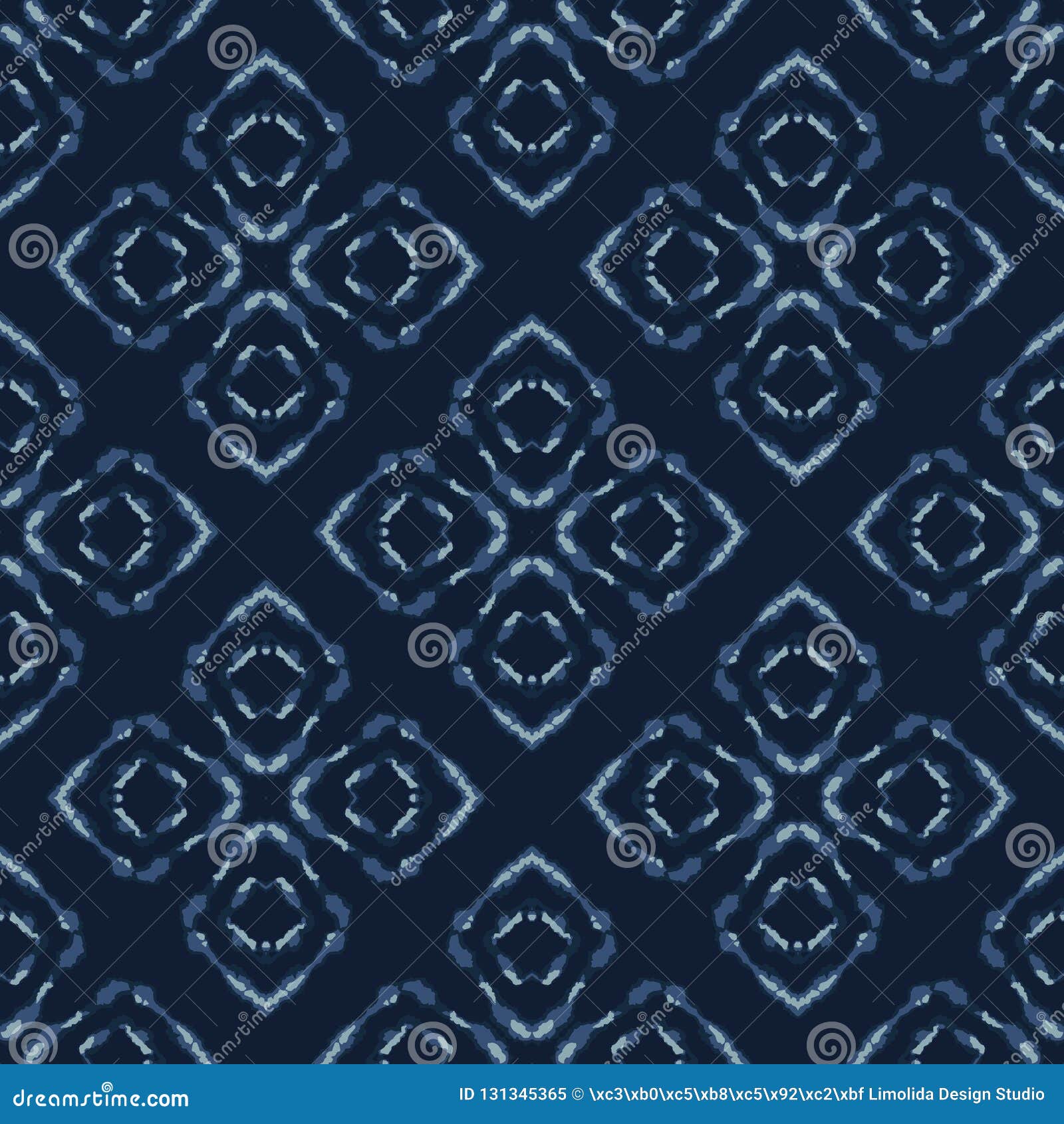 Square Patchwork Motif Japanese Style Seamless Vector Pattern. Hand ...