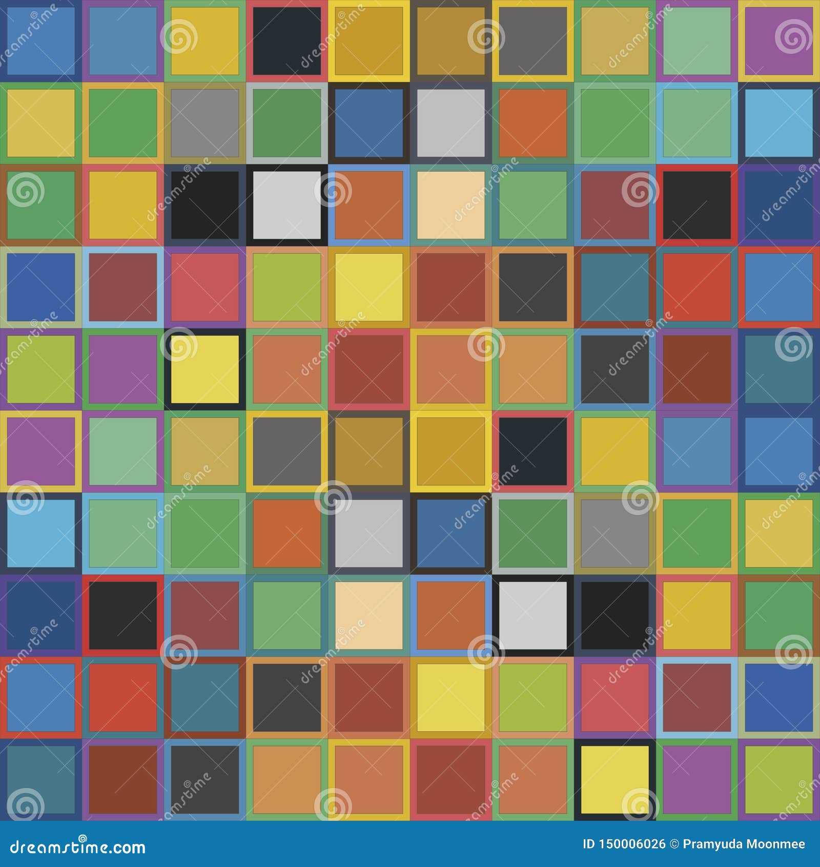 Square Pattern Colorful Pixels Stock Vector - Illustration of ...