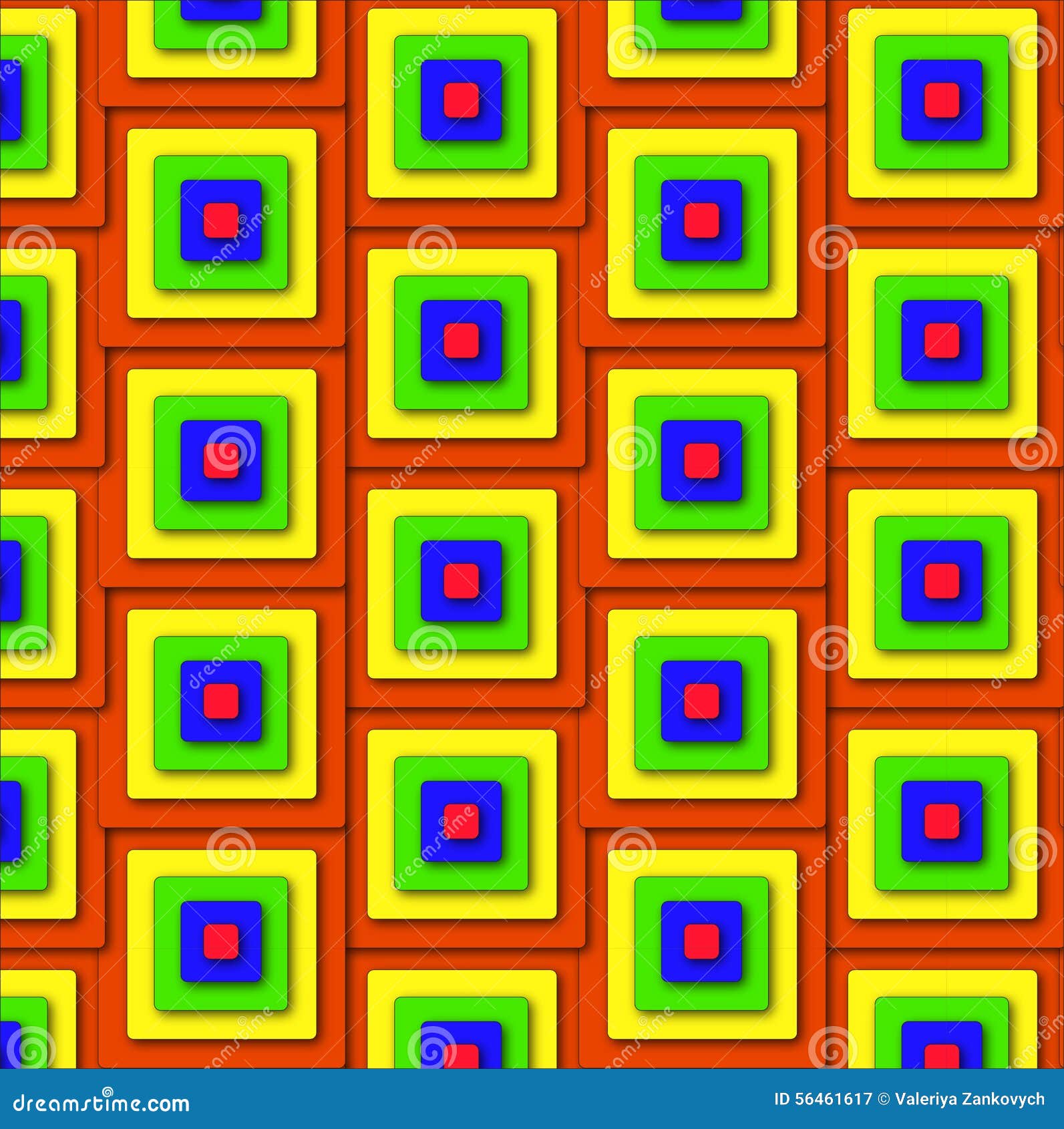 Square pattern stock vector. Illustration of colorful - 56461617