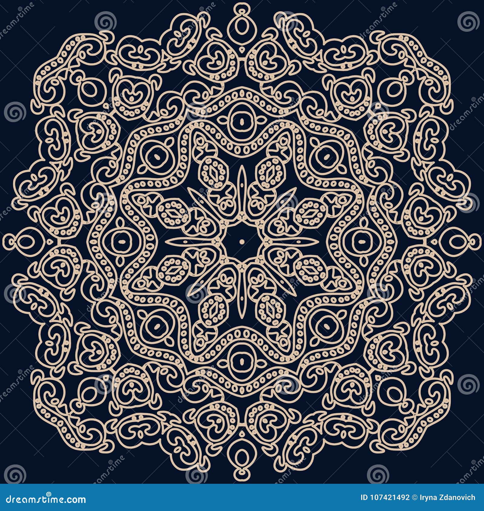 Square Pattern in Oriental Style. Can Be Used for Decorating Tex Stock ...