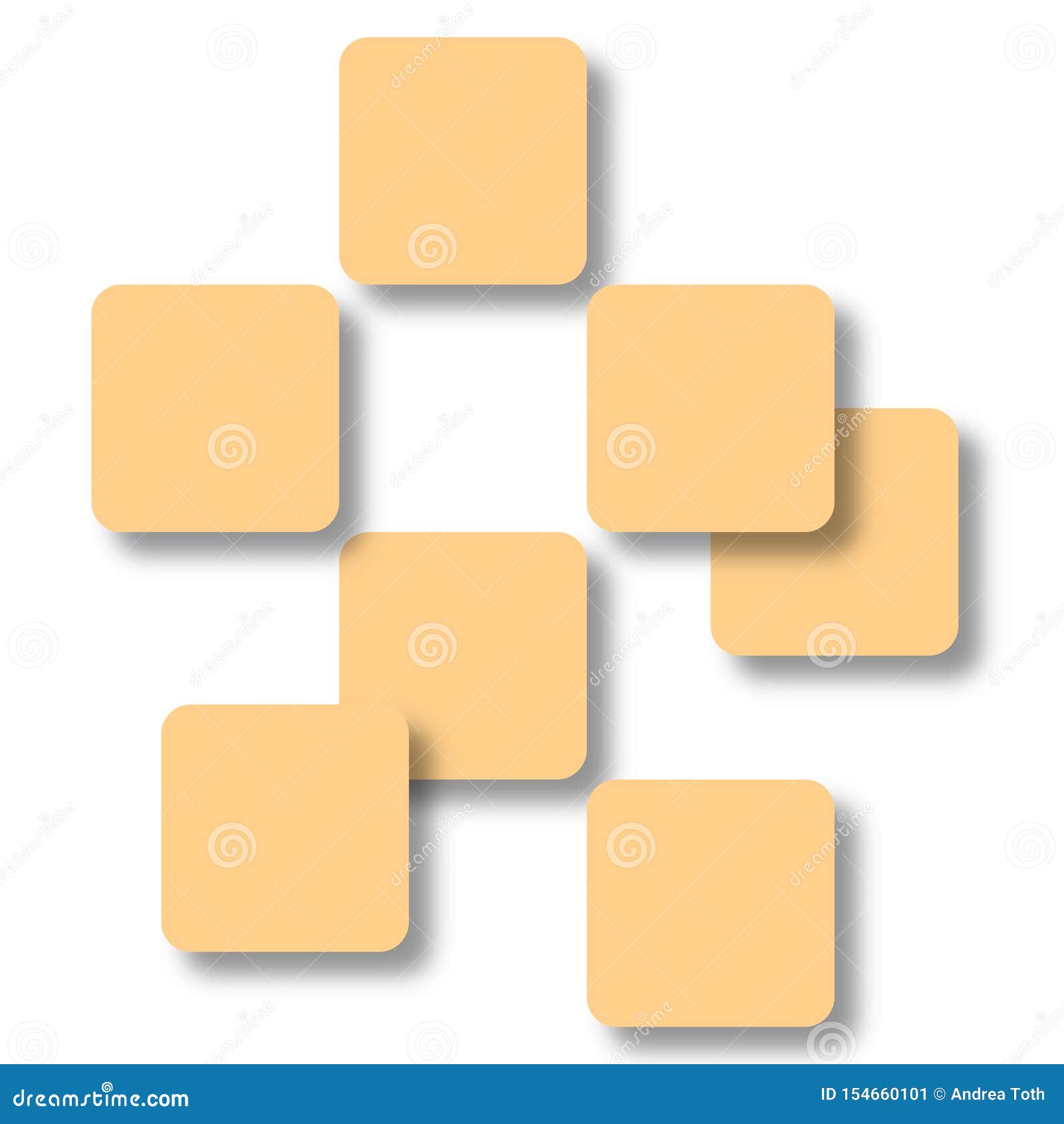 Square Pattern with Pastel Colors. Web Banner Template Illustration in ...