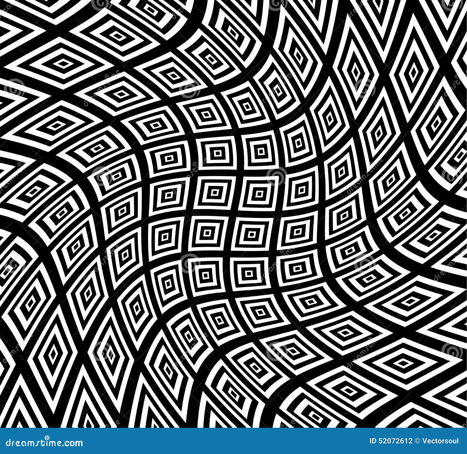 Square Pattern with Swirling Distortion Effect. Spiral, Twirl, S Stock ...