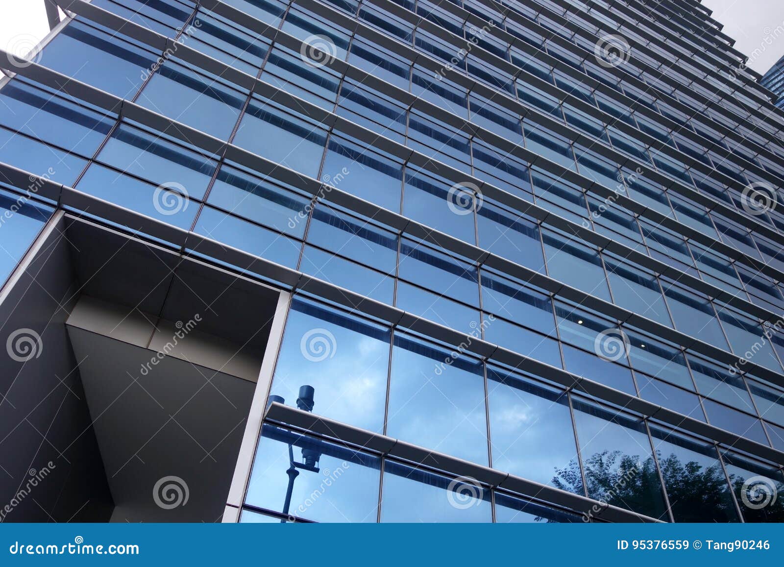 Square Pattern Window and the Blue Sky Stock Image - Image of abstract ...