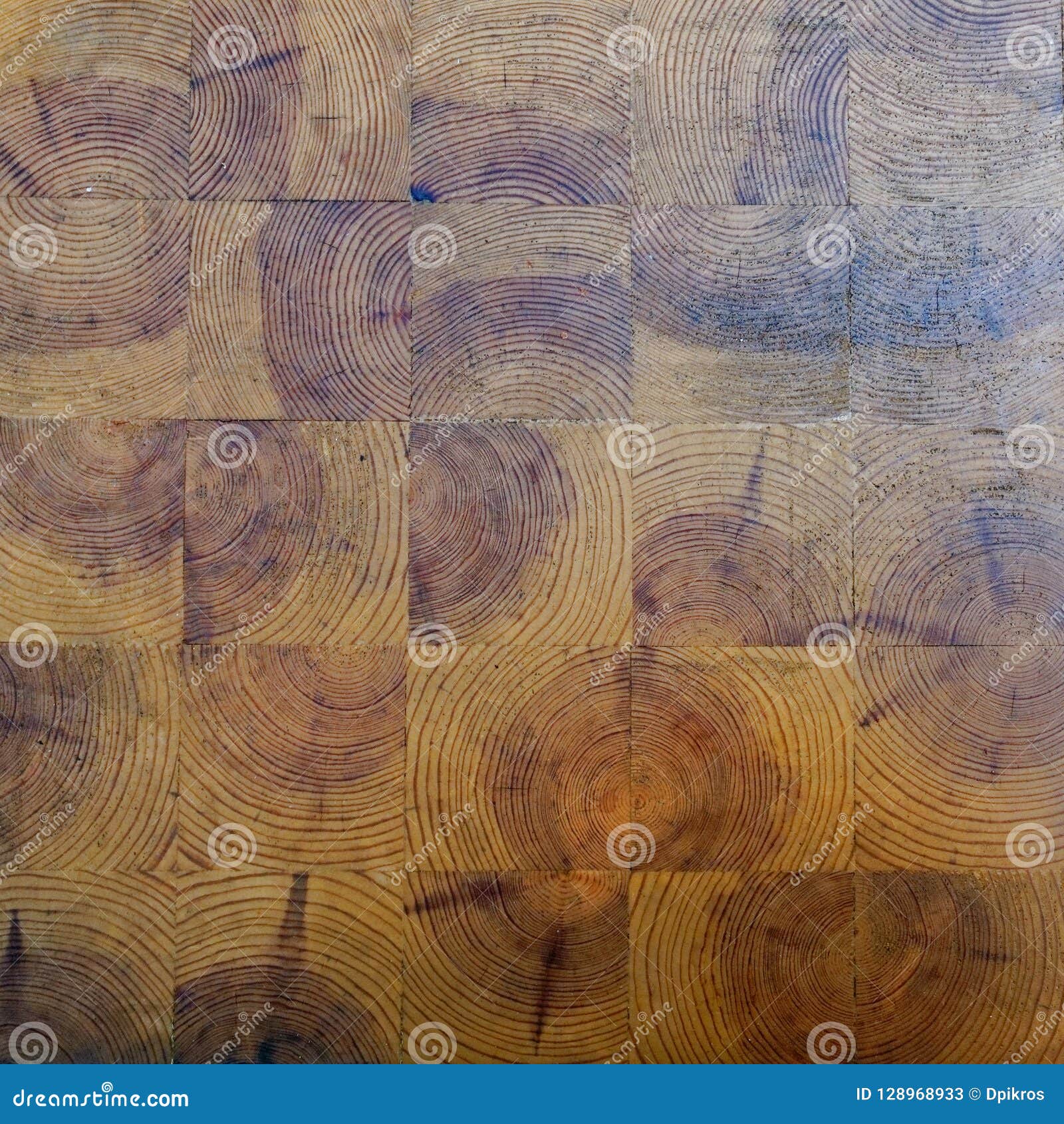 Square Pattern Wood Pieces Background Stock Image - Image of texture ...