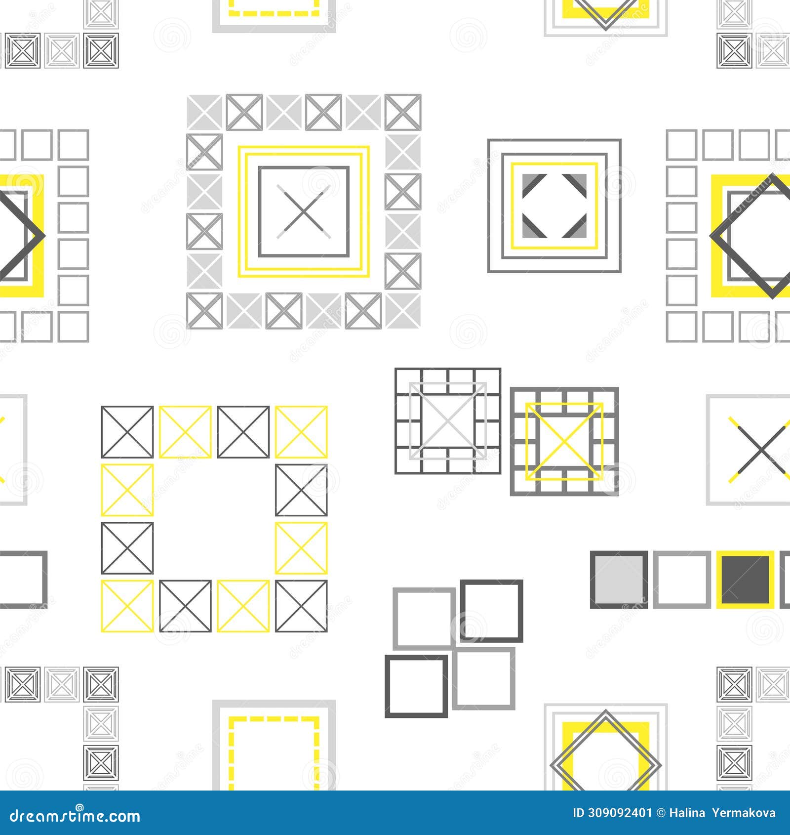 Square Patterns. Geometric Squares. Bright Seamless Pattern. Design of ...