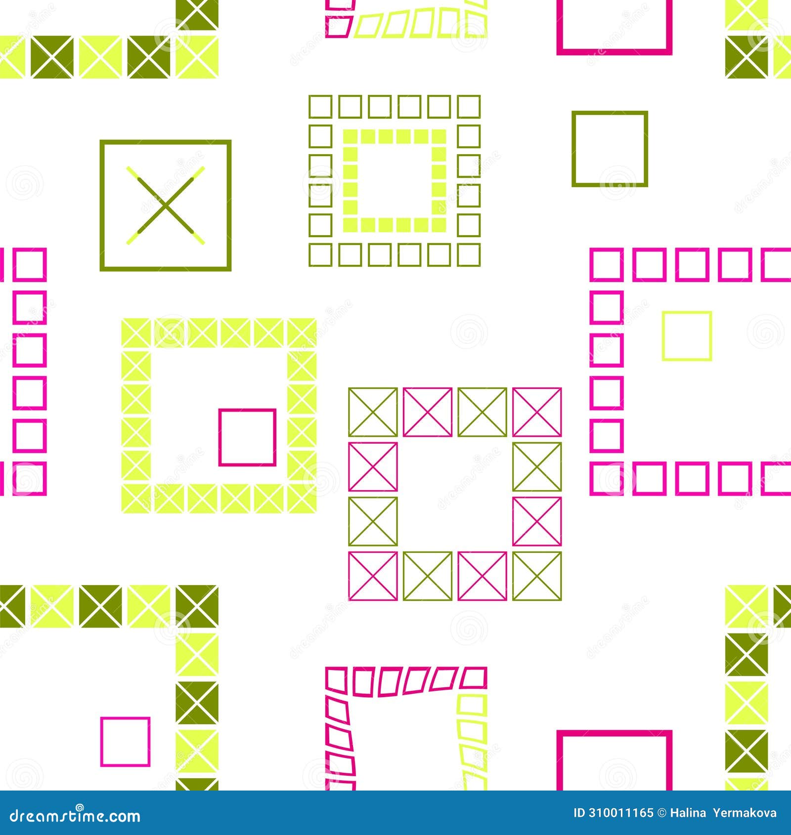 Square Patterns. Geometric Squares. Bright Seamless Pattern. Design of ...
