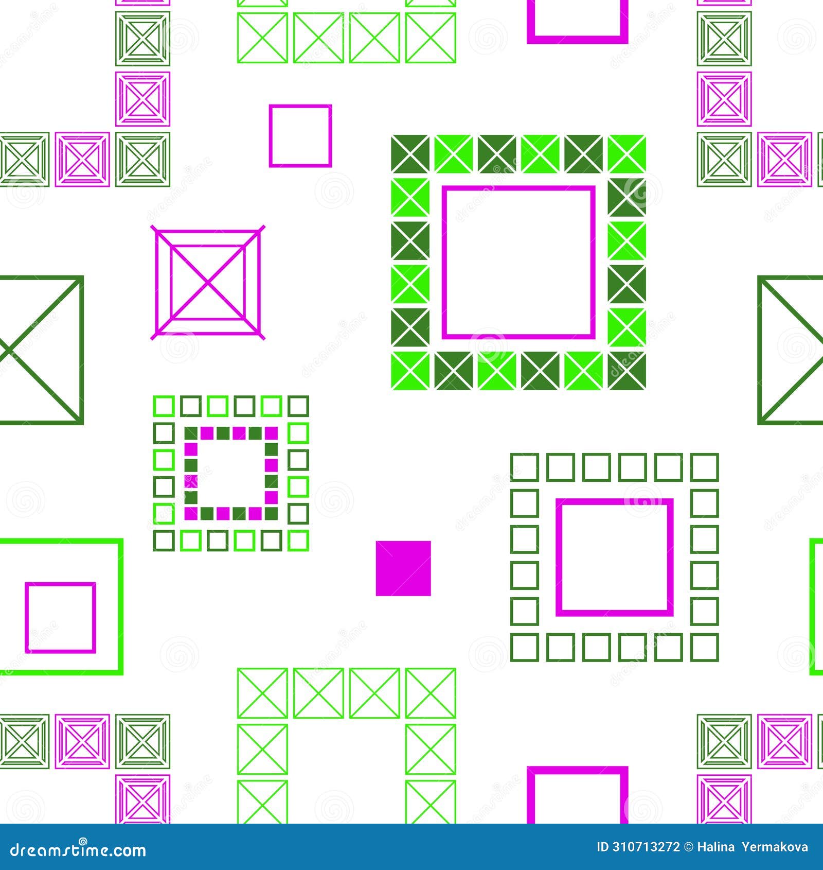 Square Patterns. Geometric Squares. Bright Seamless Pattern. Design of ...