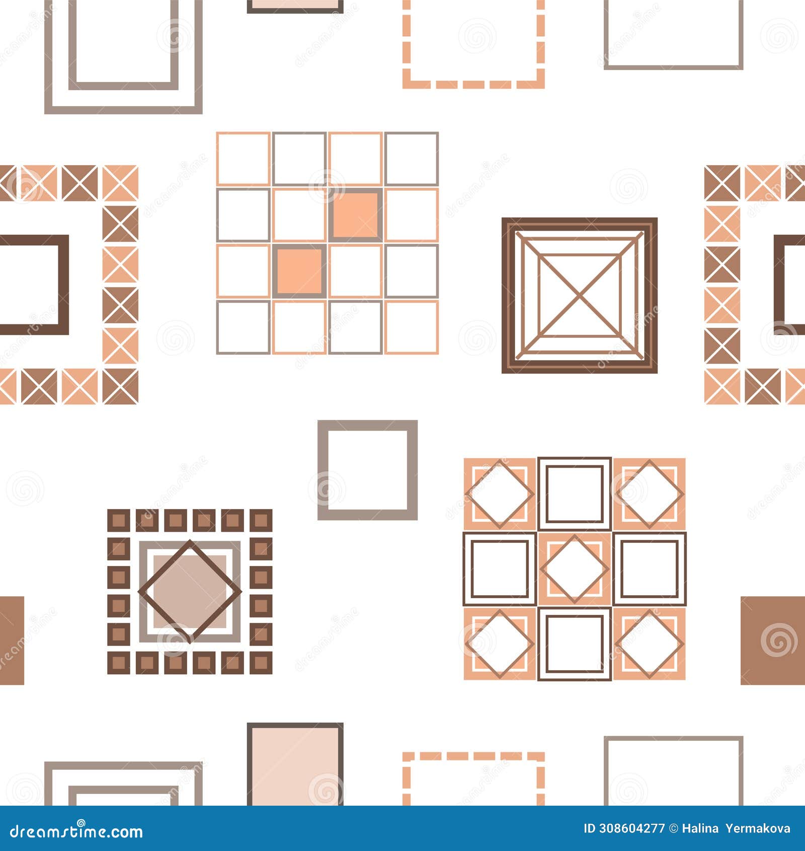 Square Patterns. Geometric Squares. Bright Seamless Pattern. Design of ...