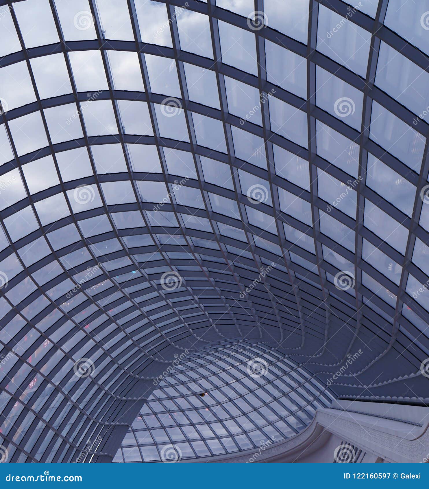 Square Patterns Transparent Ceiling Stock Image - Image of texture ...