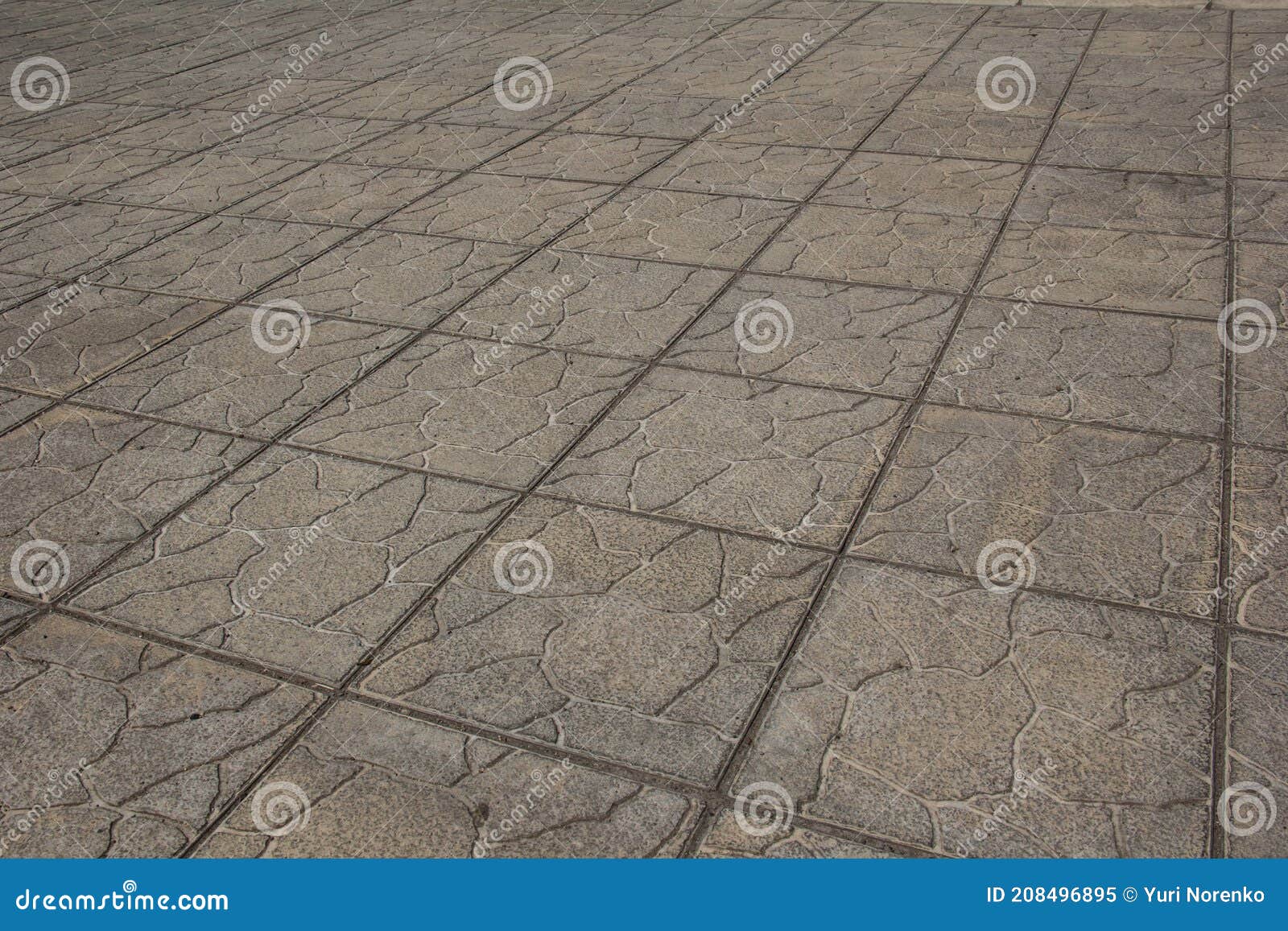 Square Paving Slabs with Decorative Cracks. Stock Image - Image of ...