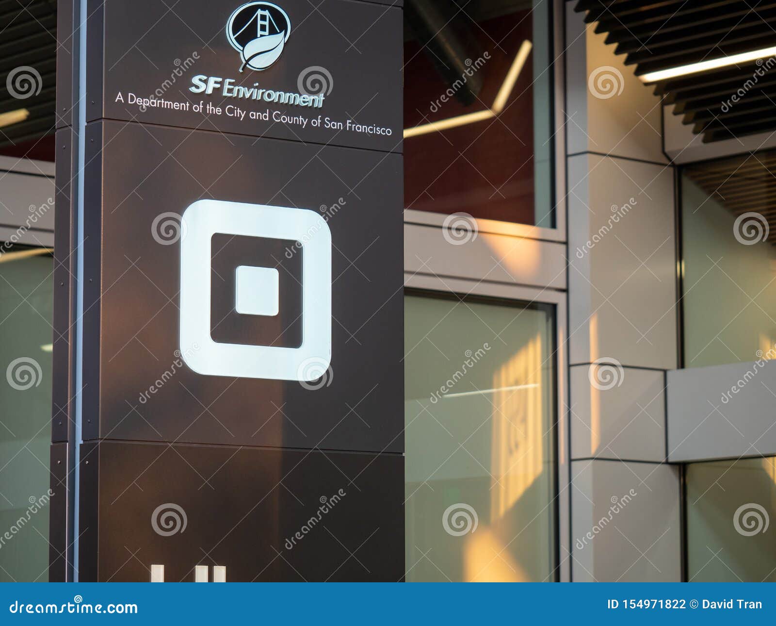 Square Payment Processing Sign Outside of San Francisco Headquarters ...